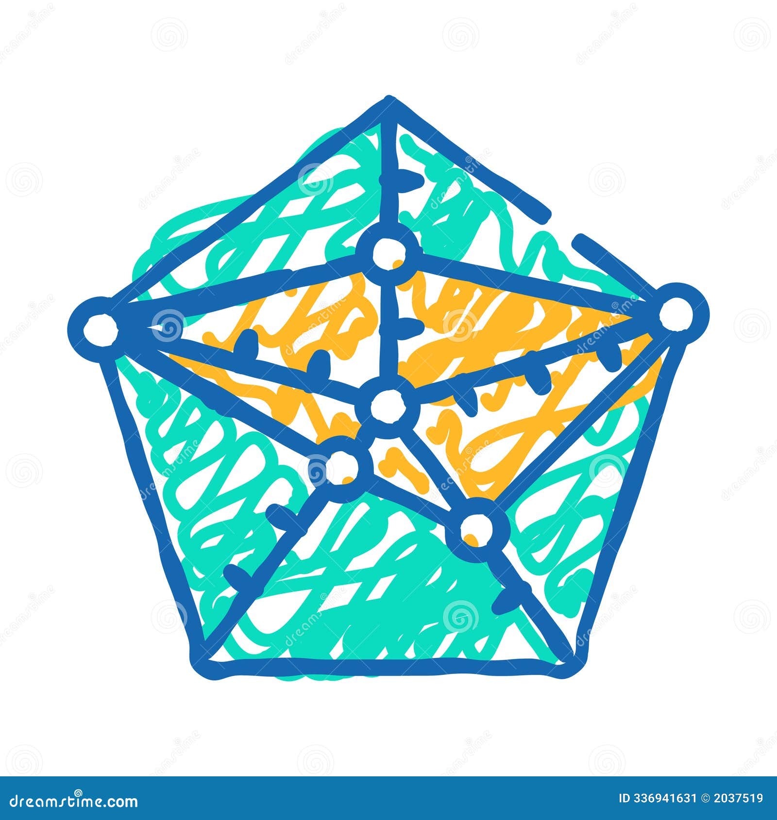 Radar Chart. Radial Data Distribution. Spider Graph Cartoon Vector ...