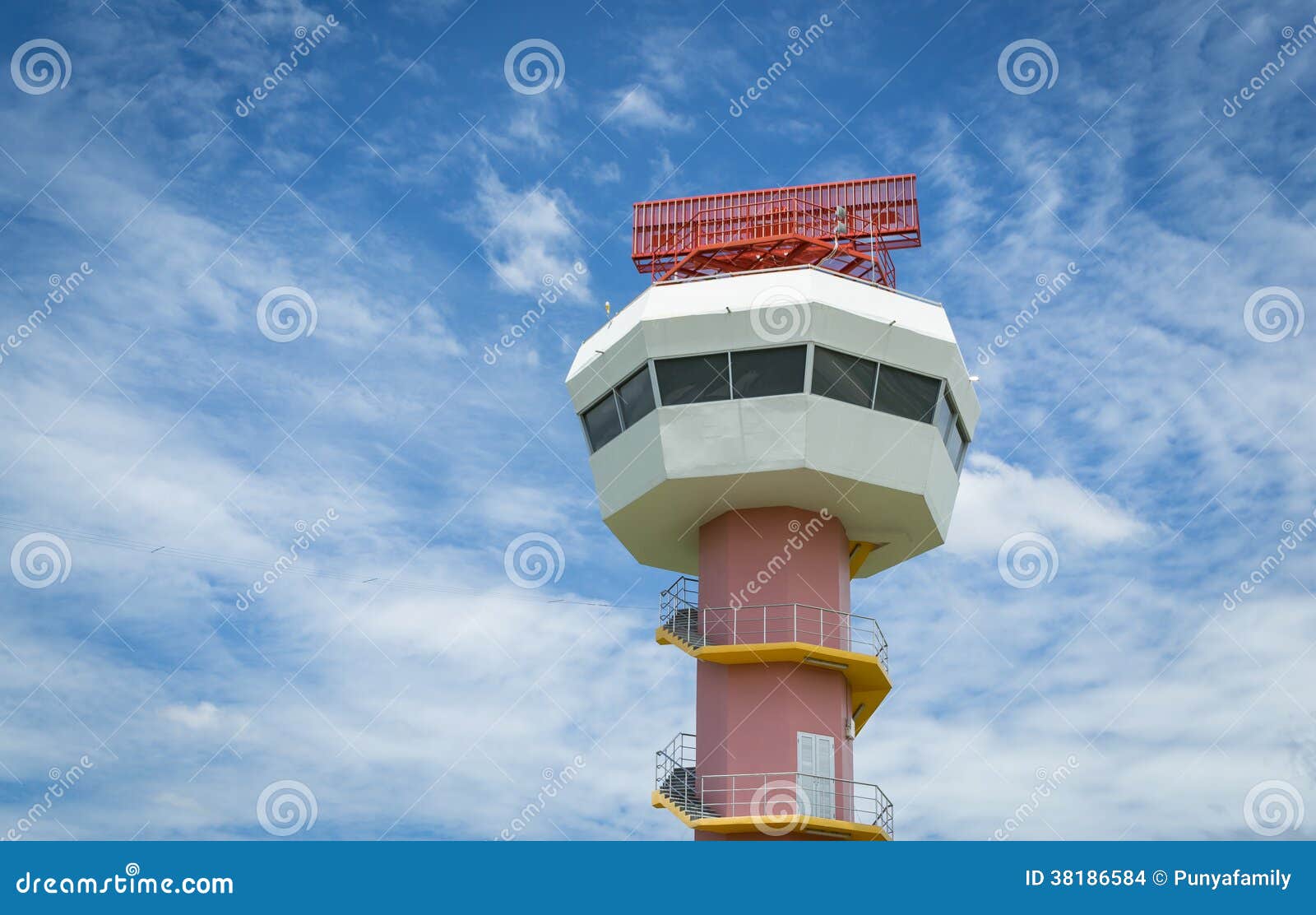 Radar Communication Tower and Nice Sky Stock Photo - Image of ...