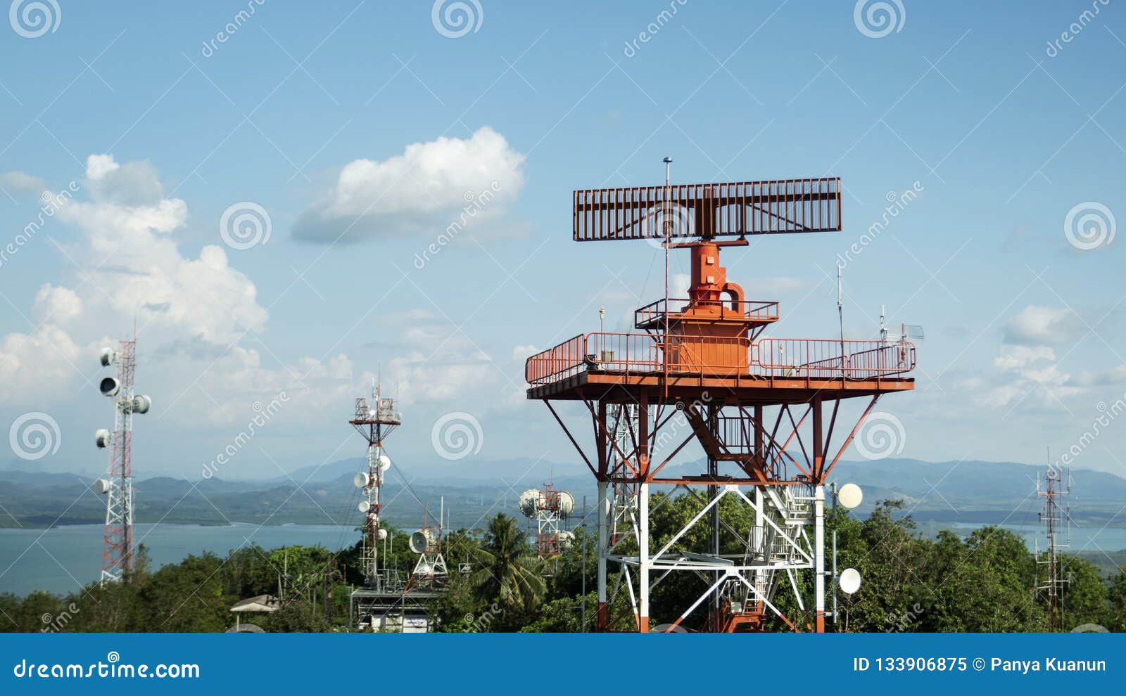 Radar And Communication Tower On A Yacht Stock Image | CartoonDealer ...