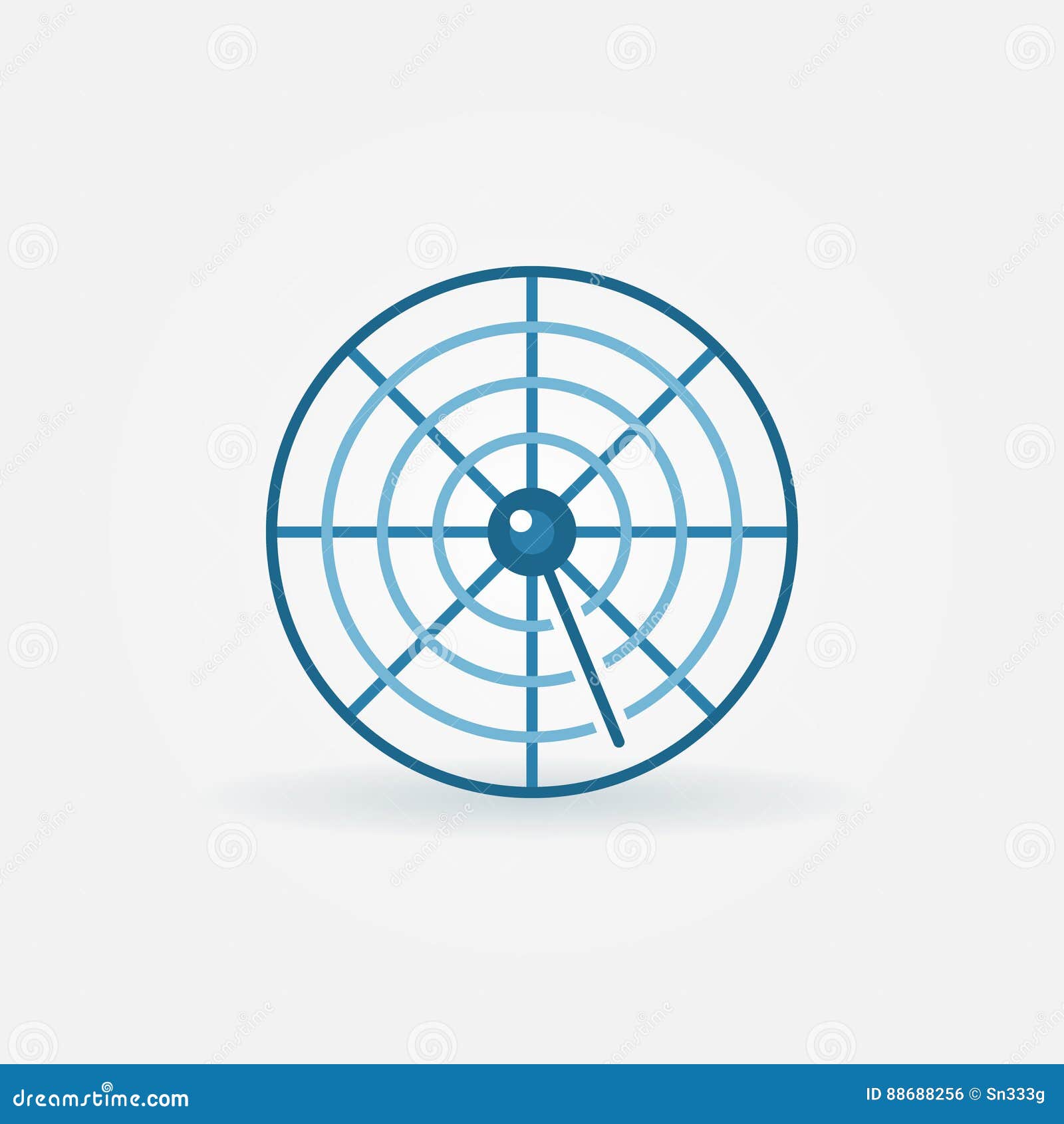 Radar creative icon stock vector. Illustration of technology - 88688256
