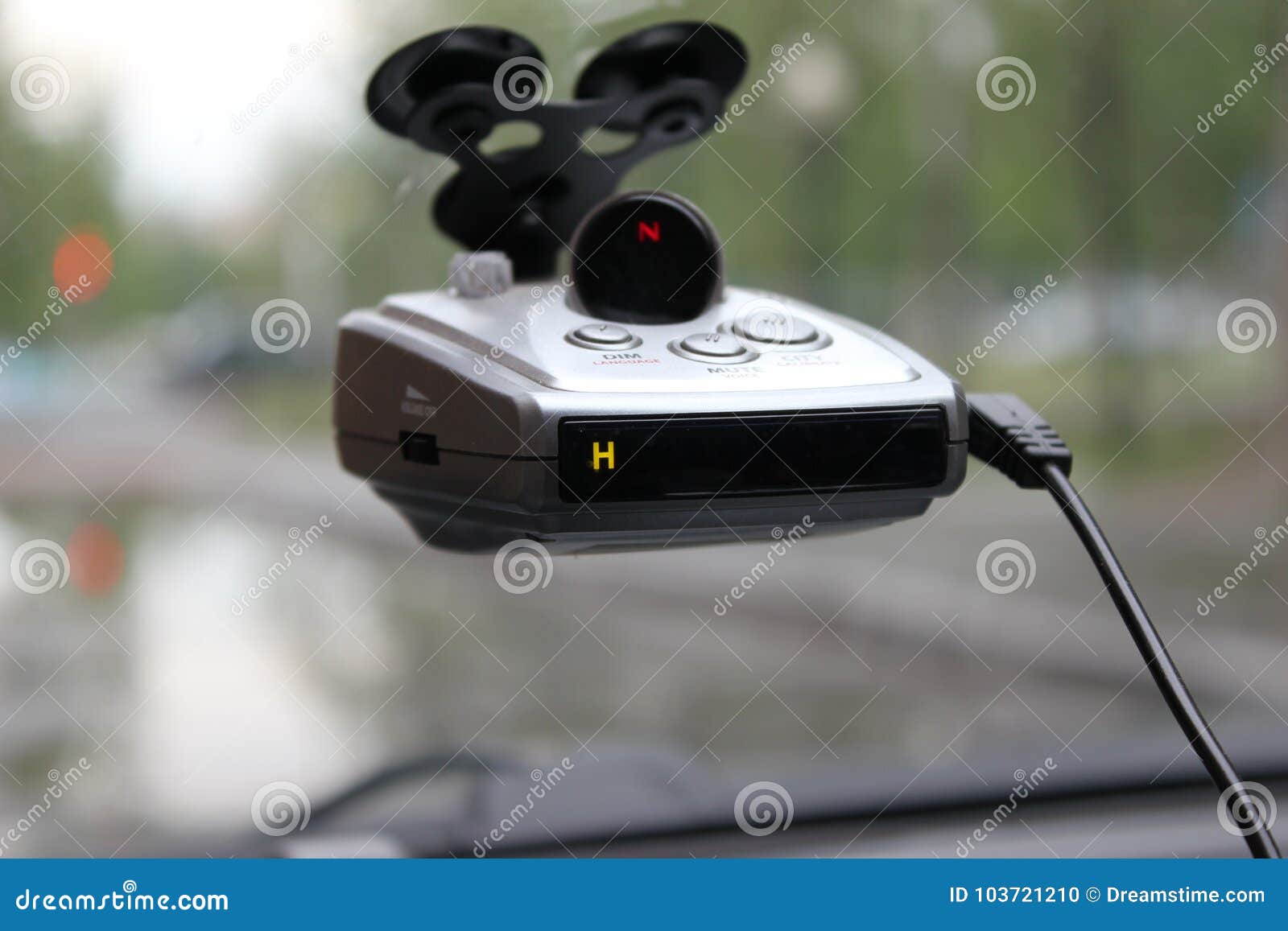 Radar Detector on the Car Glass Stock Photo - Image of submarines, ussr ...