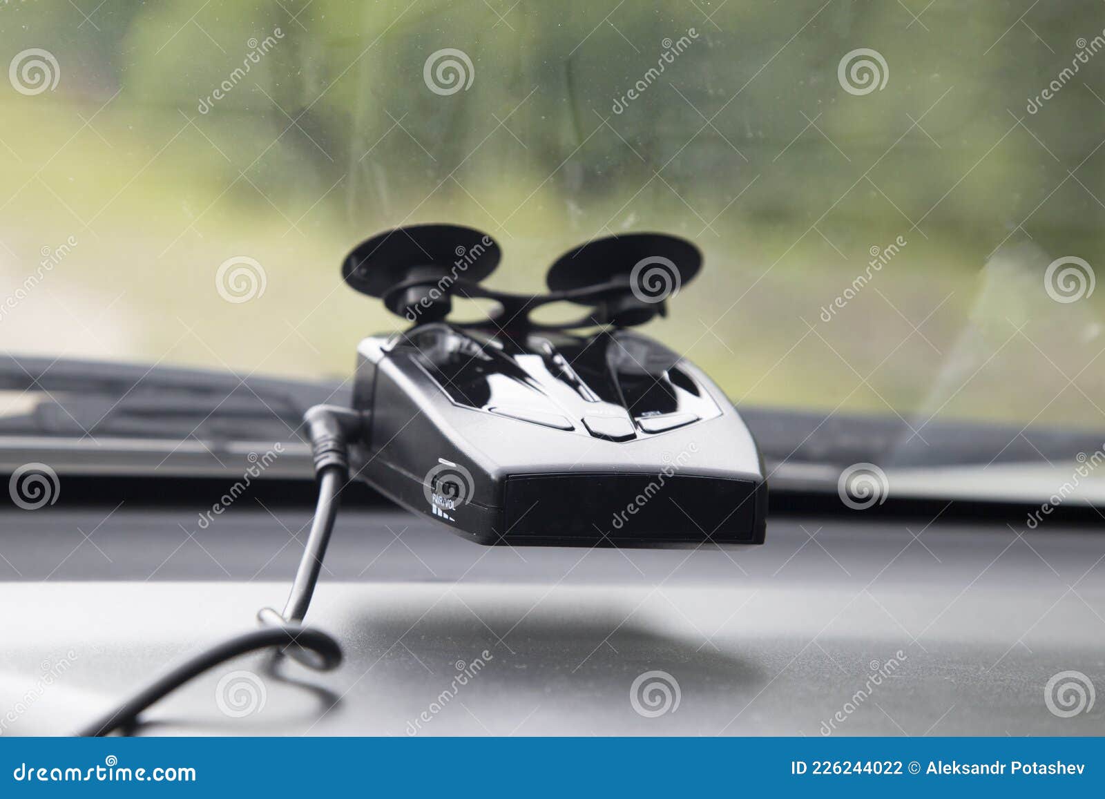 Radar Detector.a Warning about the Camera Stock Photo - Image of safety ...
