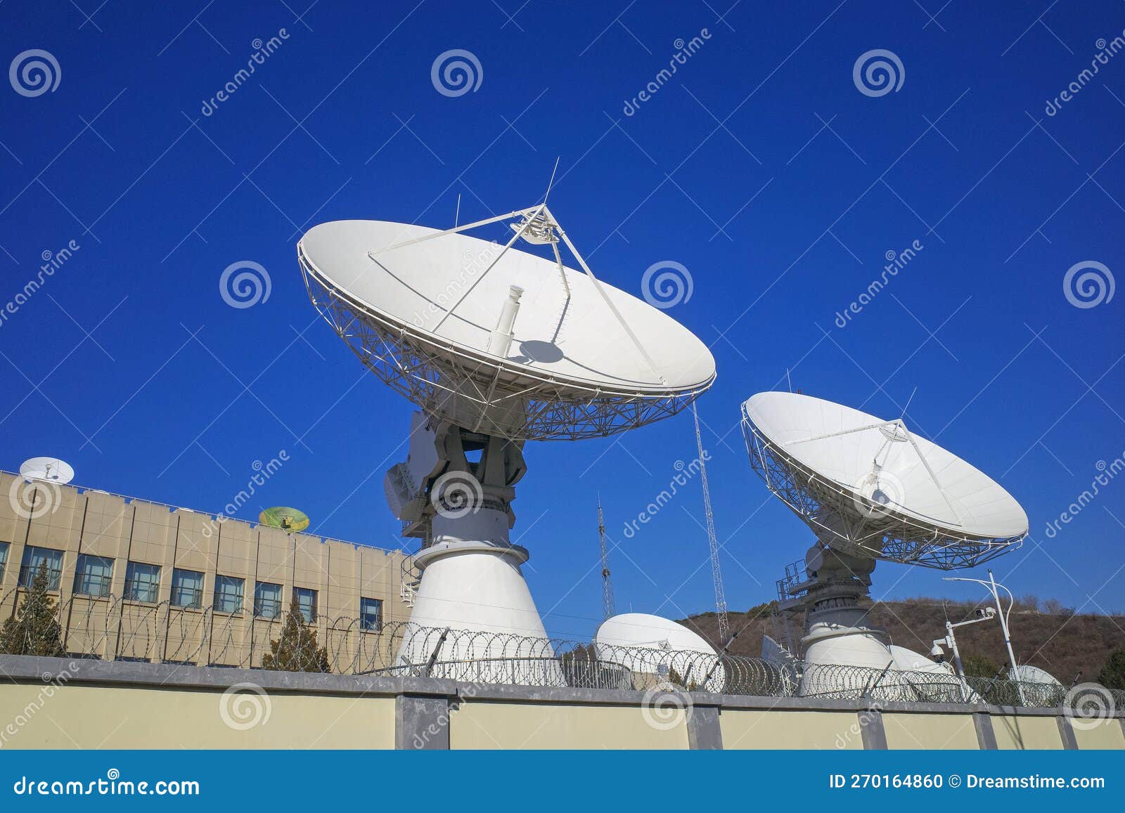 Radar Device in Radar Station Stock Photo - Image of technology, future ...