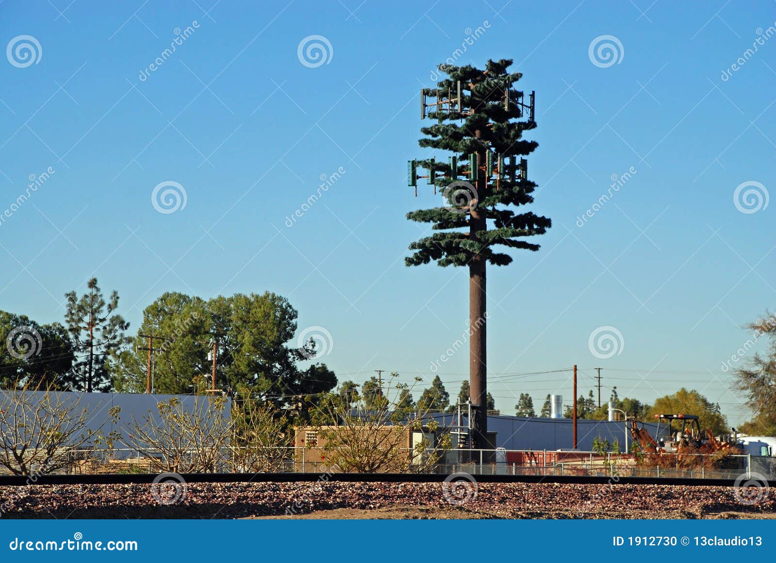 Radar Disguised as a Tree stock photo. Image of metal - 1912730
