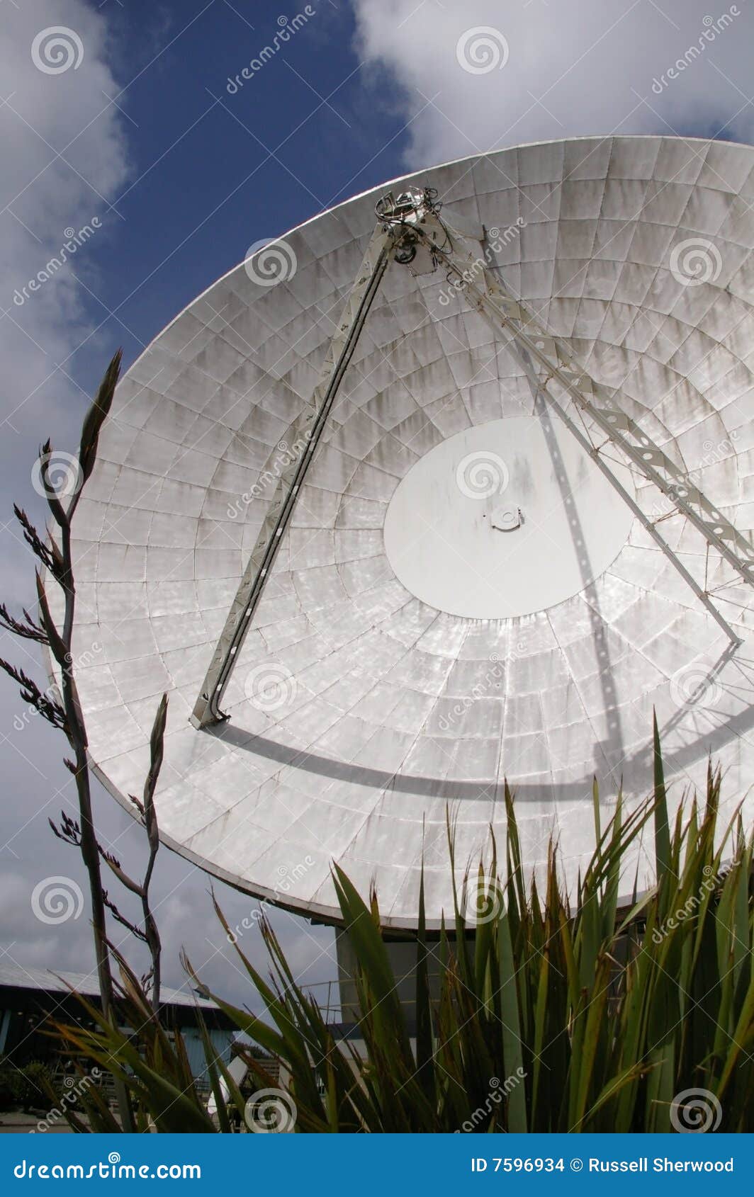 Telecommunications Radar Parabolic Radio Antenna Royalty-Free Stock ...