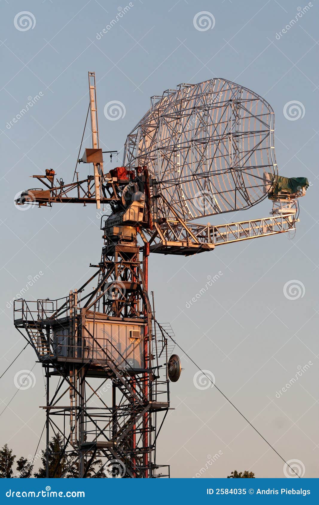 Radar dish full view stock image. Image of controller - 2584035