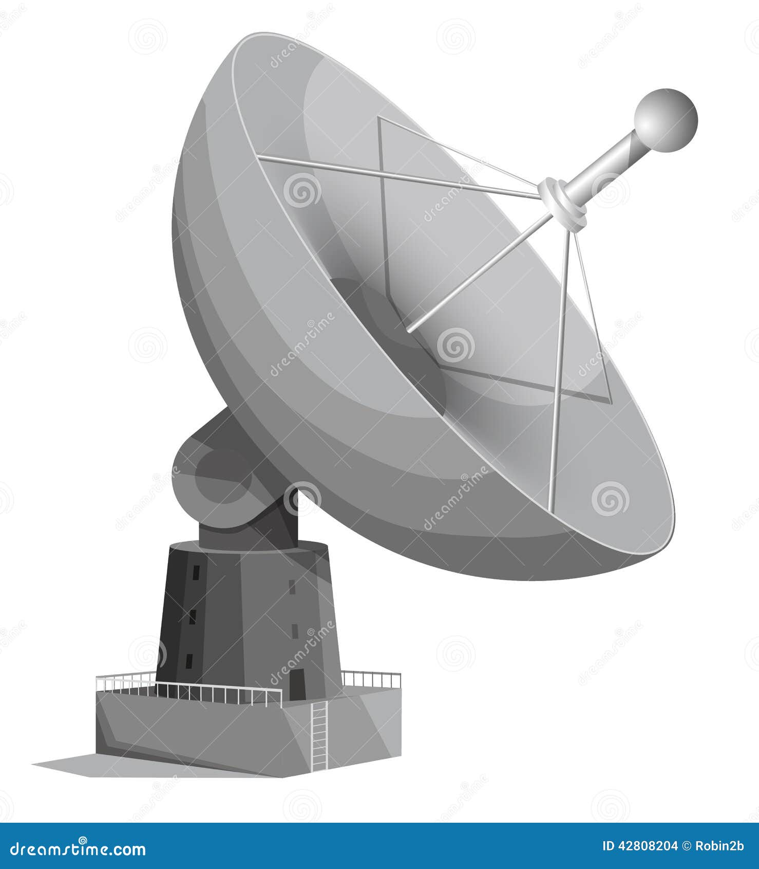 Radar dish stock vector. Illustration of sharing, dish - 42808204