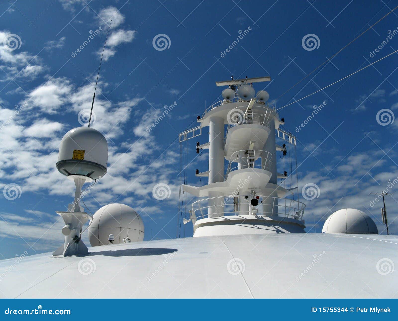Radar do navio foto de stock. Imagem de transporte, nearness - 15755344