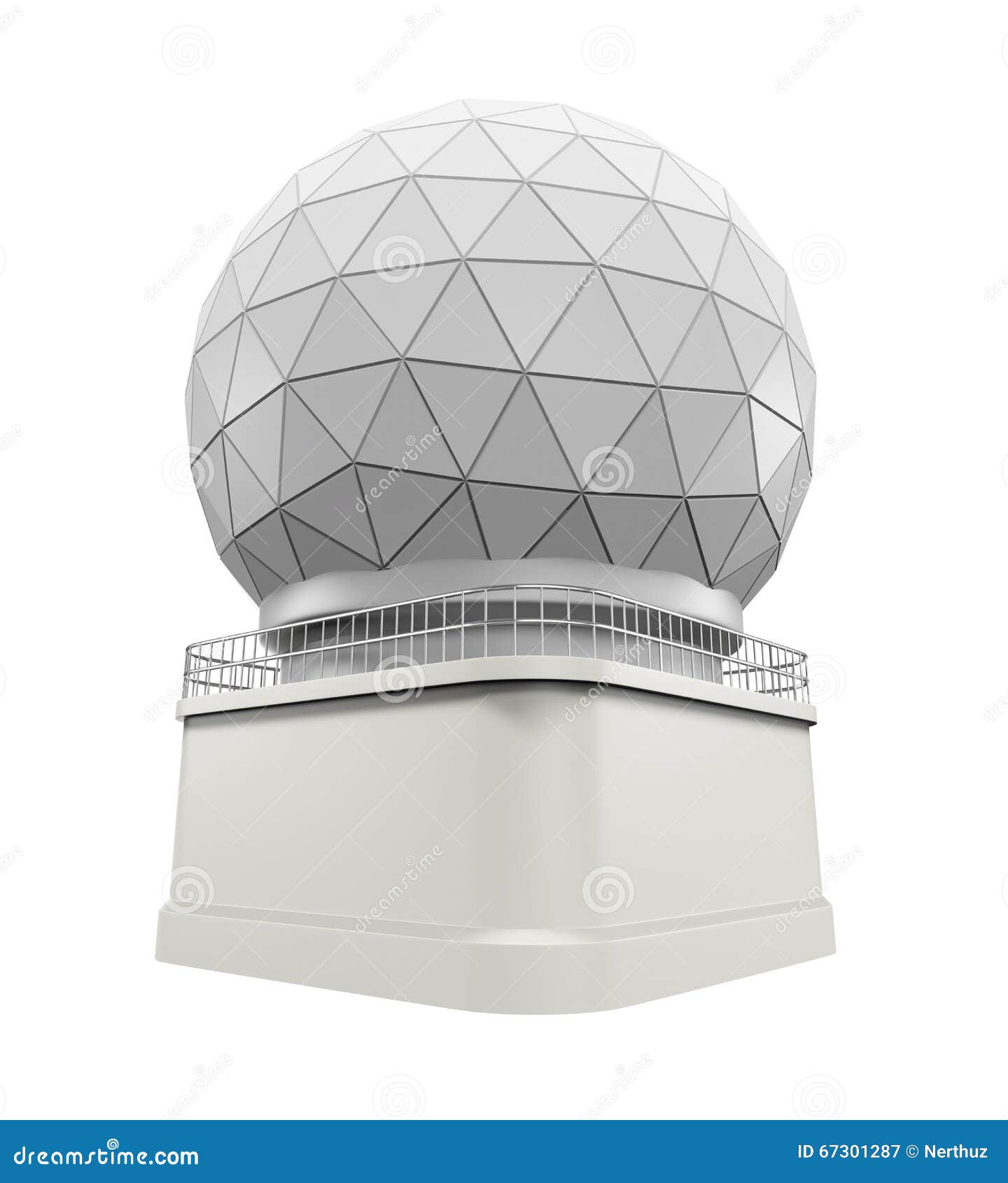 Radar Dome Station stock illustration. Illustration of dome - 67301287