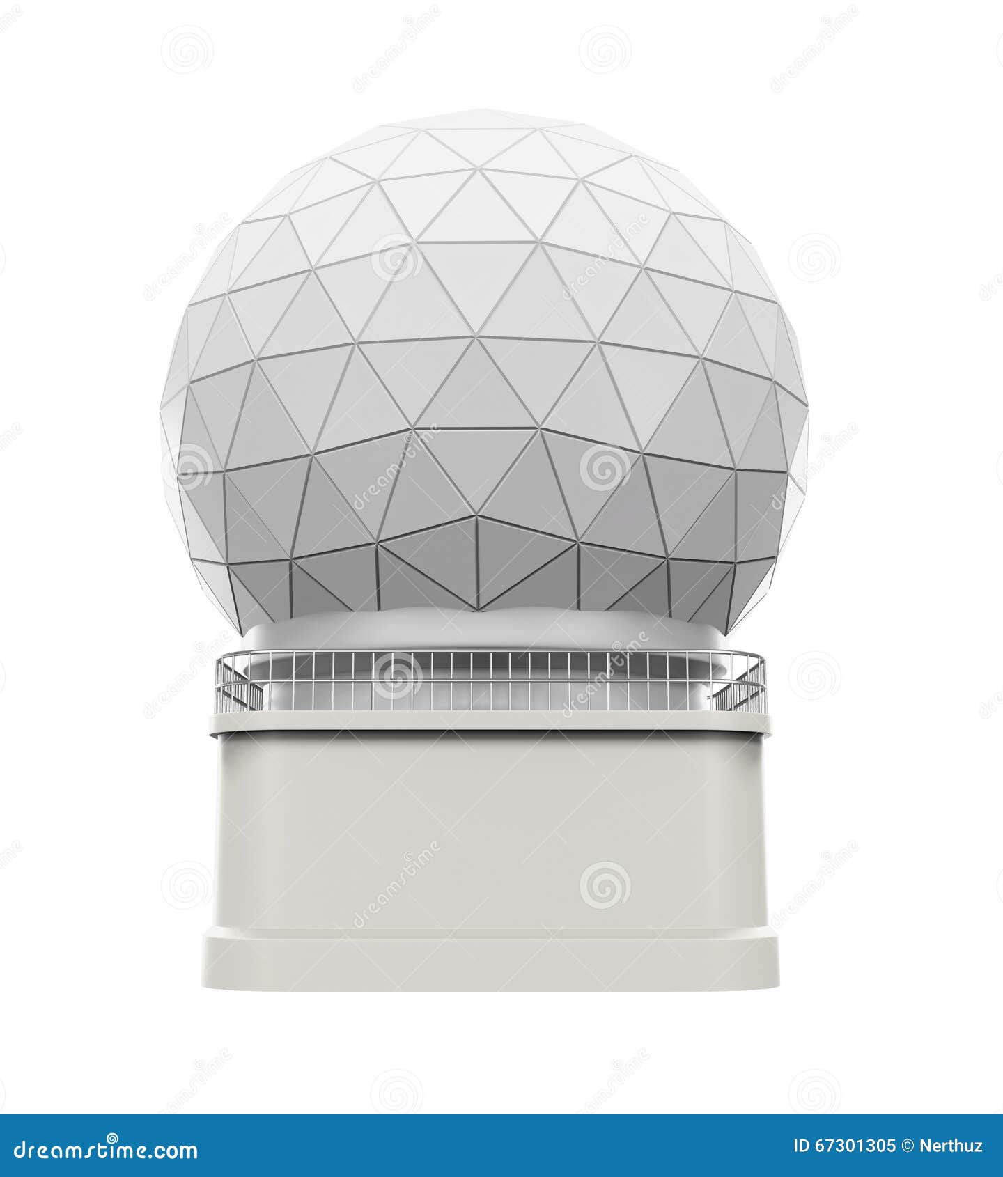 Radar Dome Station stock illustration. Illustration of radio - 67301305