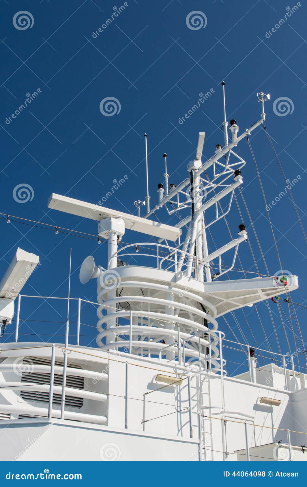 Radar equipment stock photo. Image of sensor, nautical - 44064098