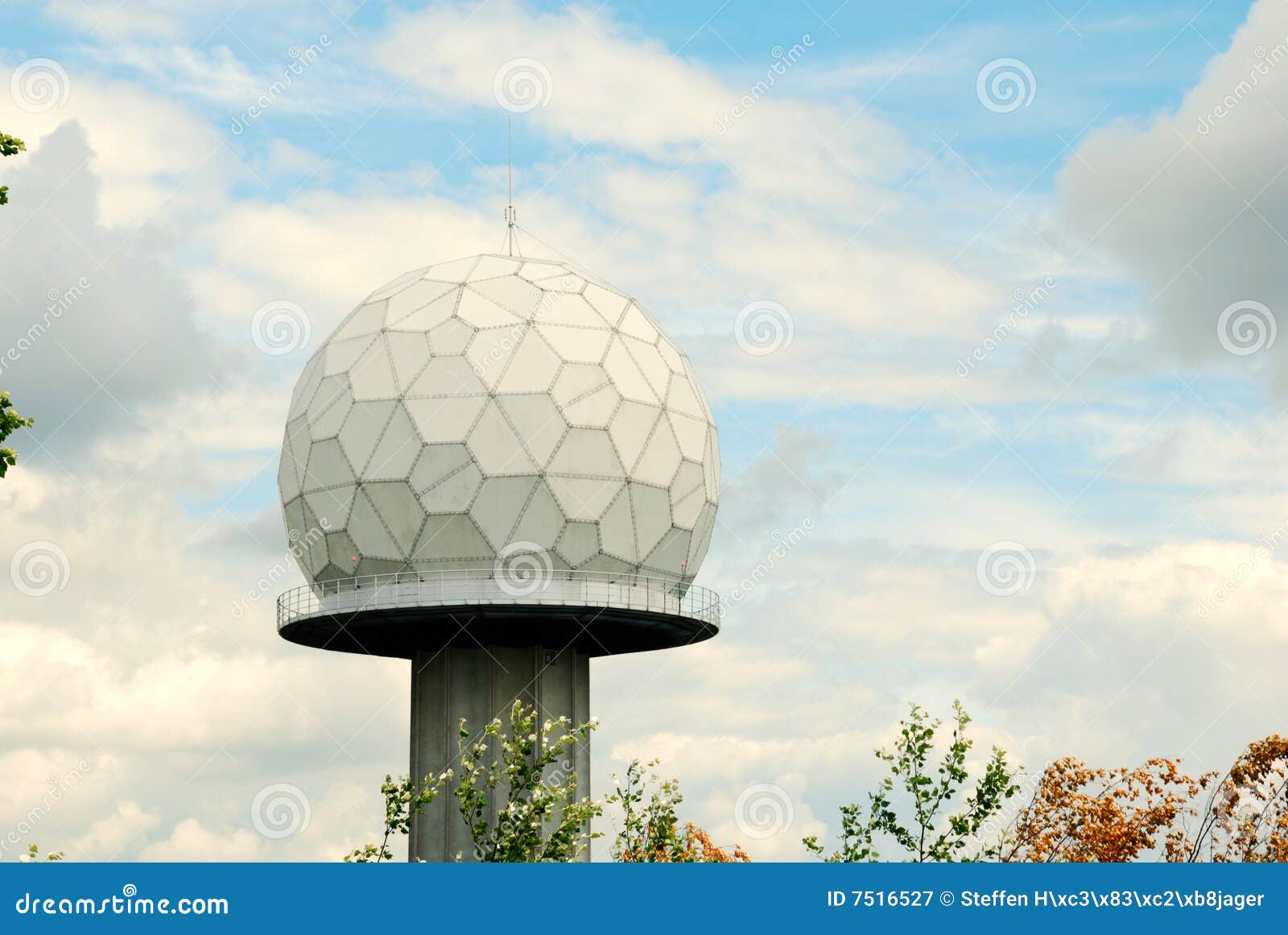 Radar or Giant Golfball? stock image. Image of teknology - 7516527