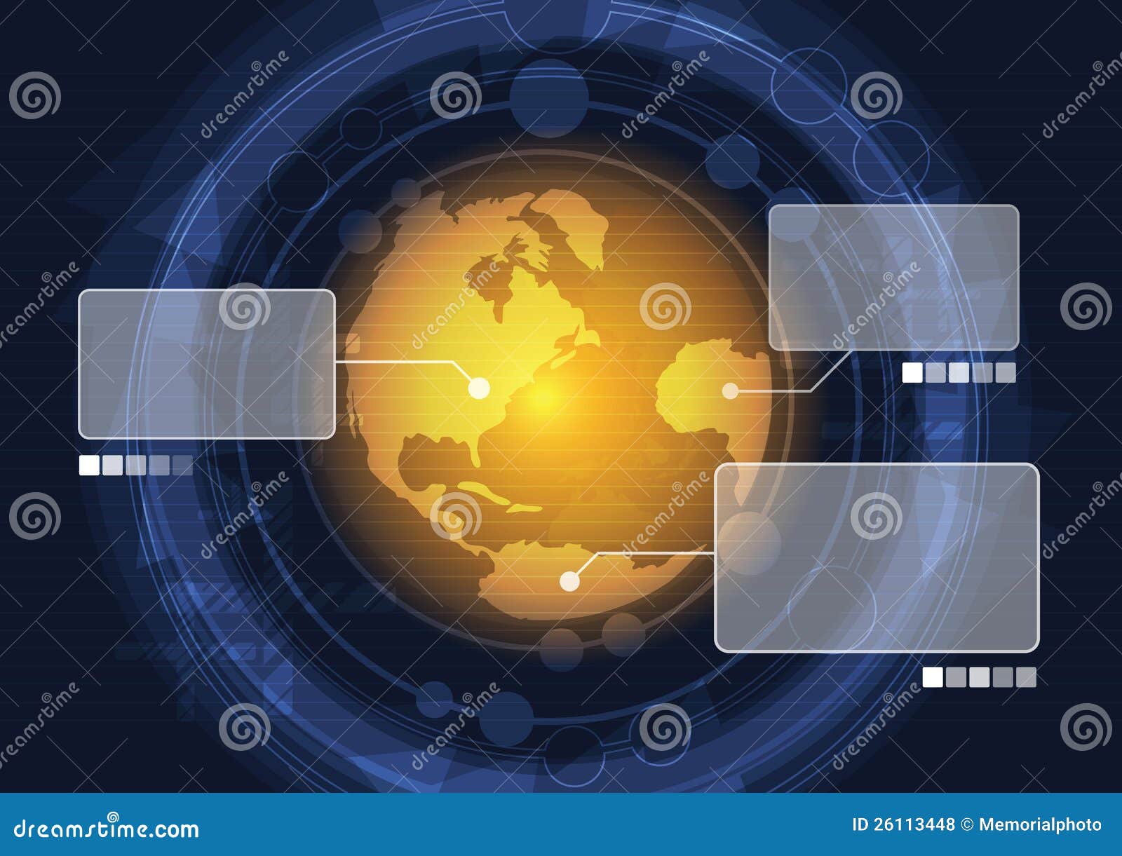 HUD Global Radar Sphere Grid And Degree Indicator Dashboard Interface ...