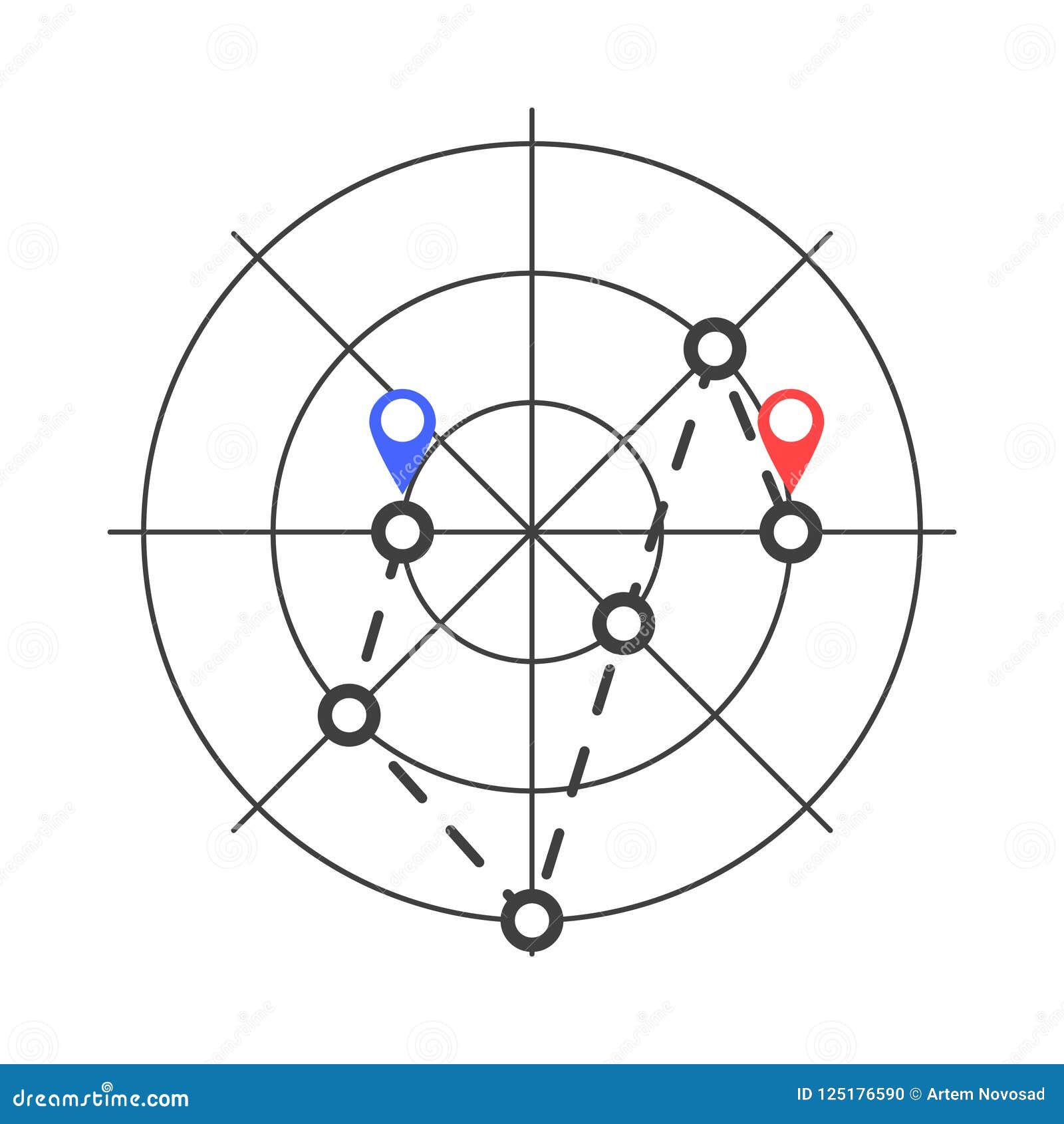 Geolocation Radar Screen Interface, Gps Technology Screen, Location On ...