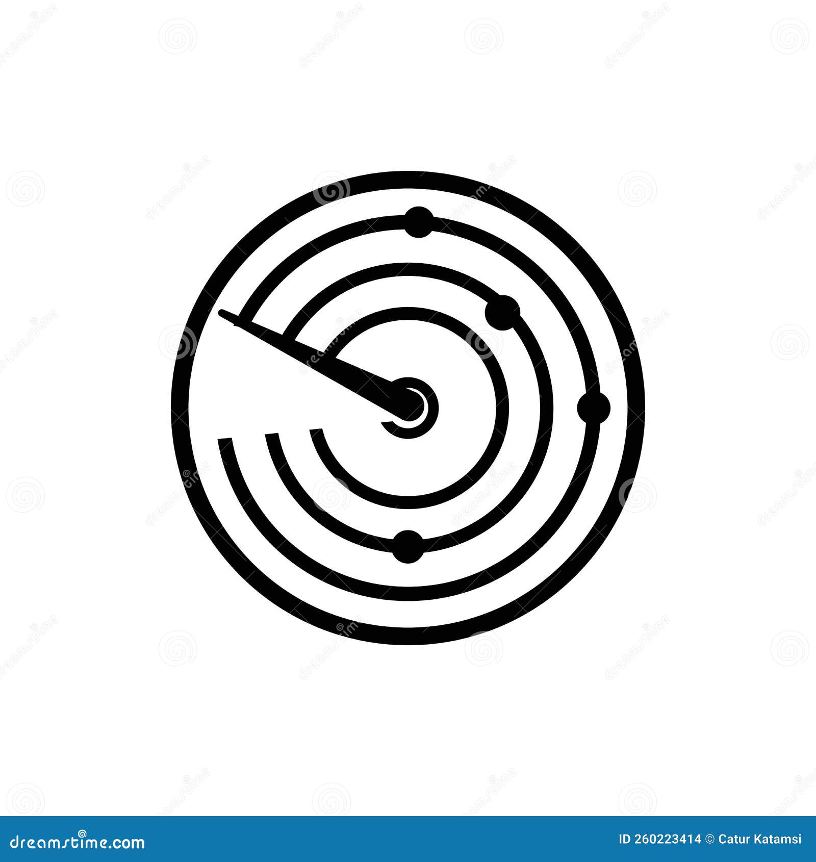 Radar icon logo vector stock illustration. Illustration of vector ...