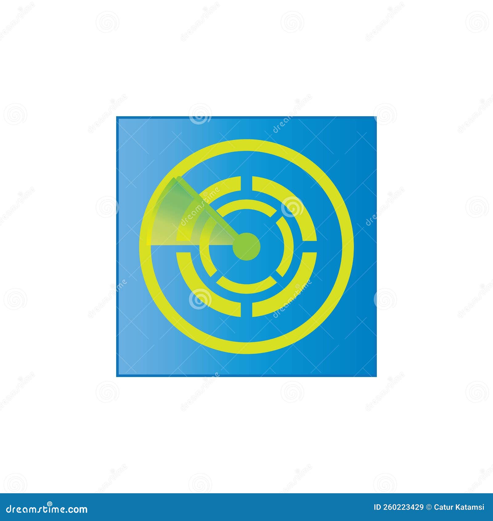 Radar icon logo vector stock illustration. Illustration of army - 260223429