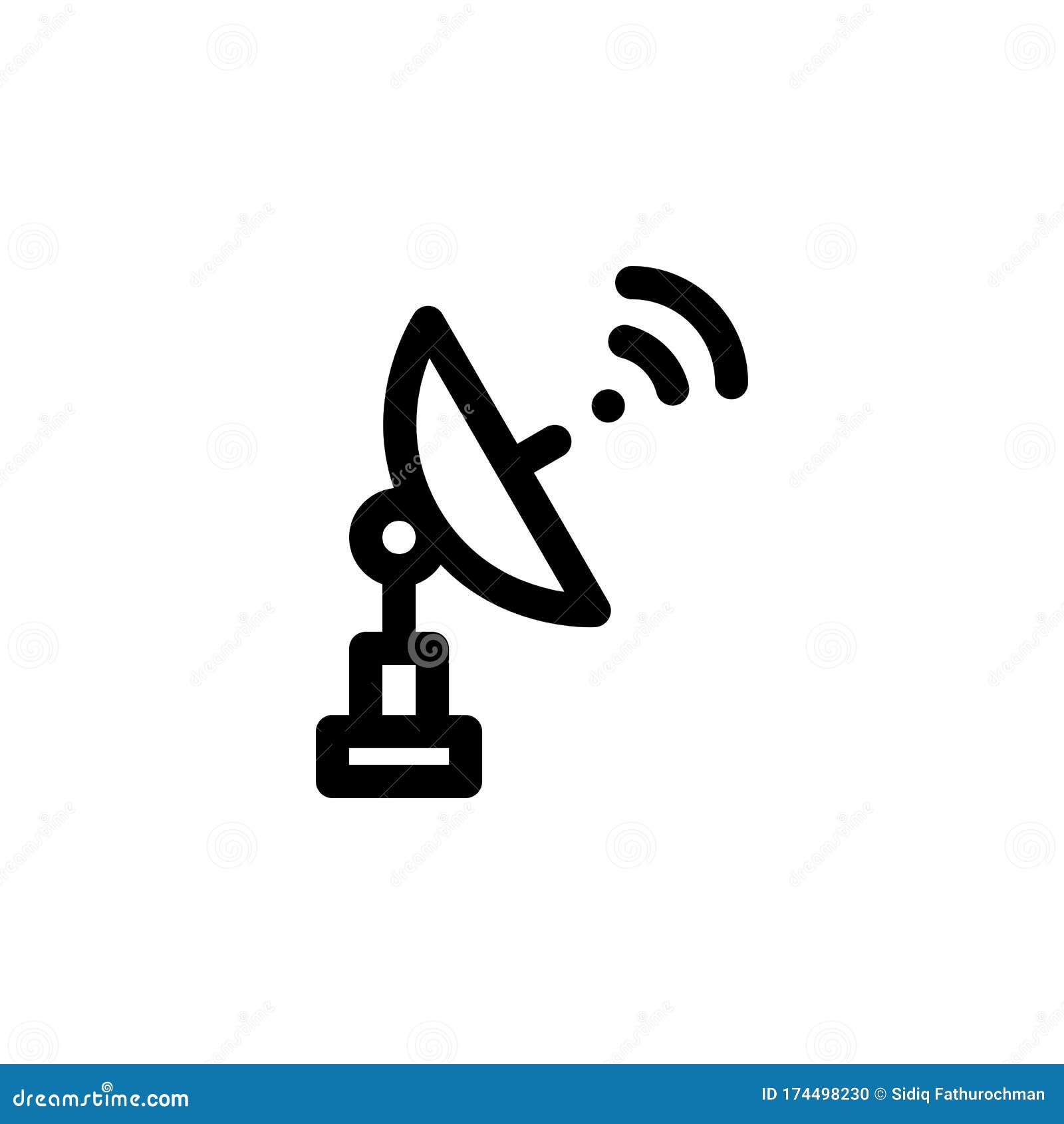Radar Icon stock vector. Illustration of outline, electronics - 174498230