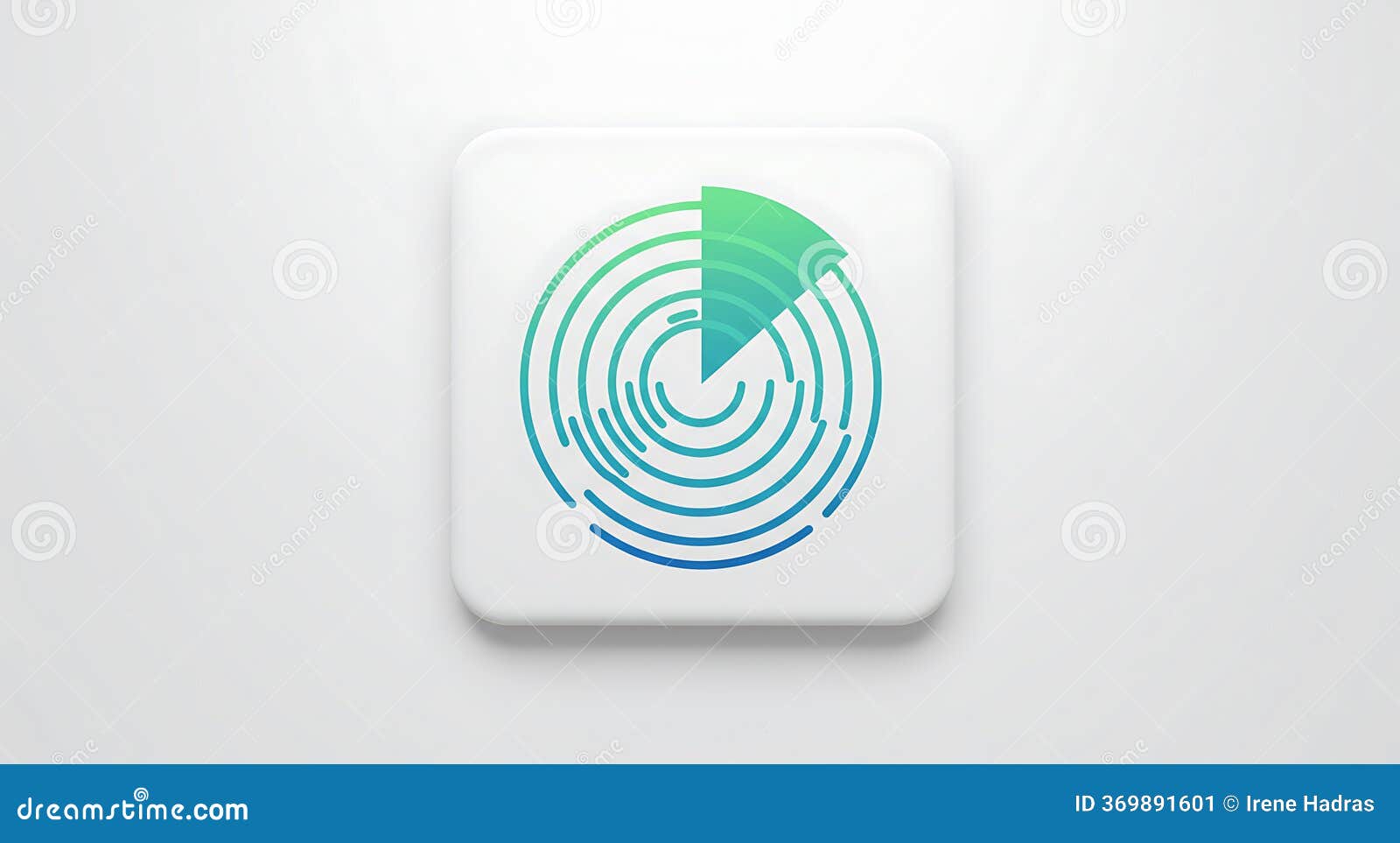 Radar Button Cartoon Vector | CartoonDealer.com #21244133