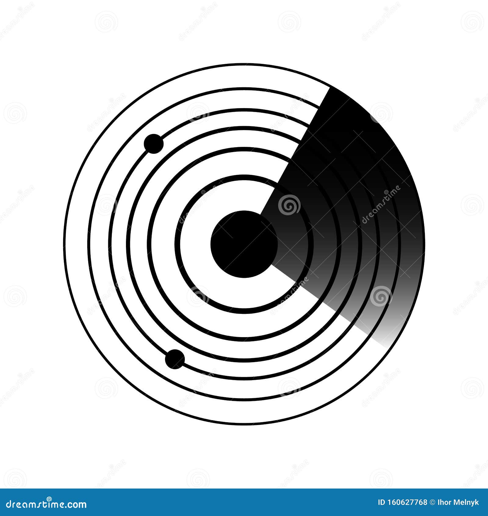Radar icons. Sonar sound stock vector. Illustration of fingerprint ... Radar icons. Sonar sound stock vector. Illustration of fingerprint ...