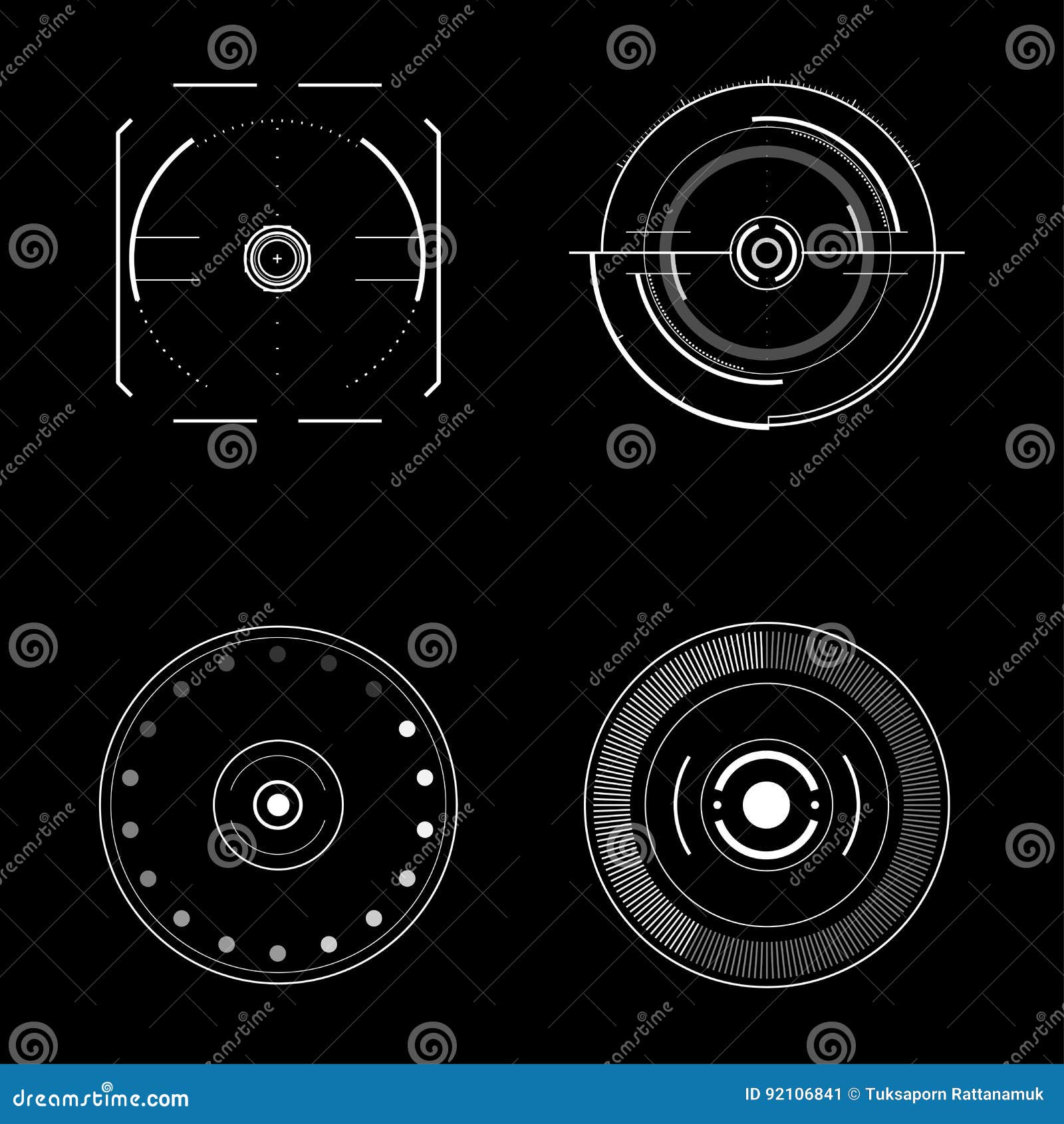 Radar interface future stock illustration. Illustration of equipment ...