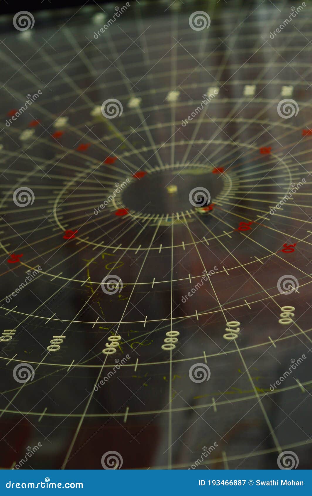 Radar with markings stock image. Image of radar, digital - 193466887