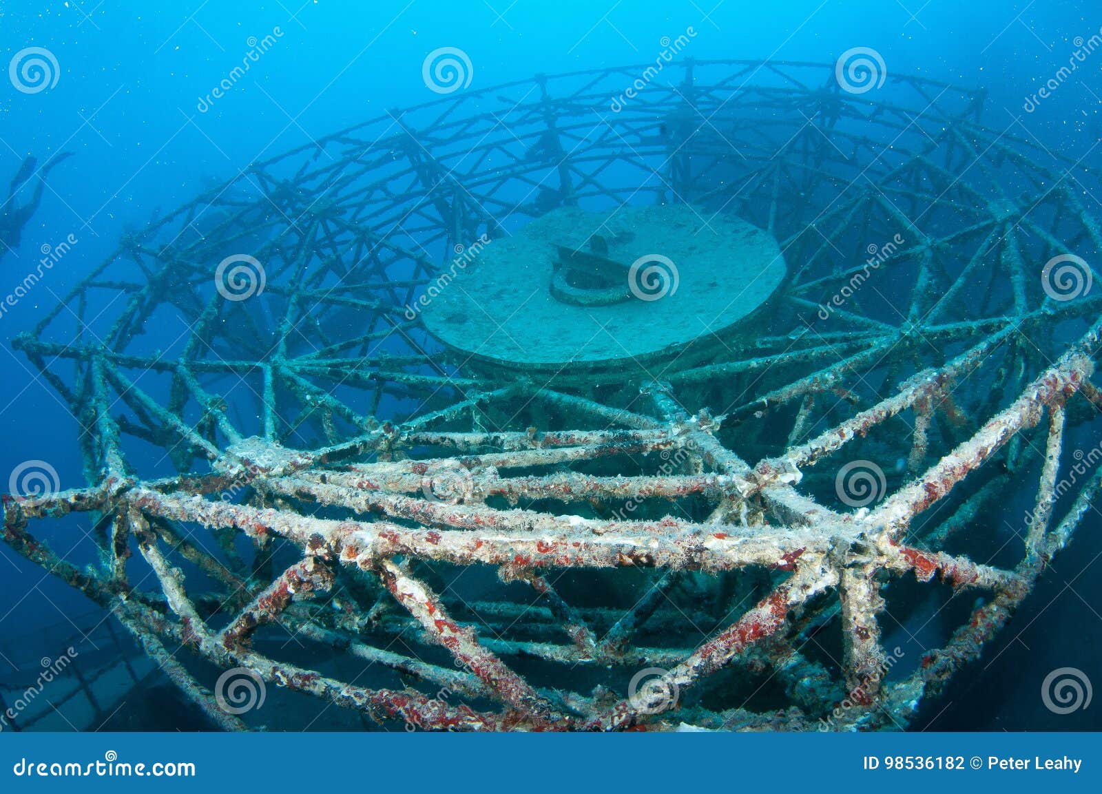 Radar Mast on the Artifical Reef Vandenberg Stock Photo - Image of ...