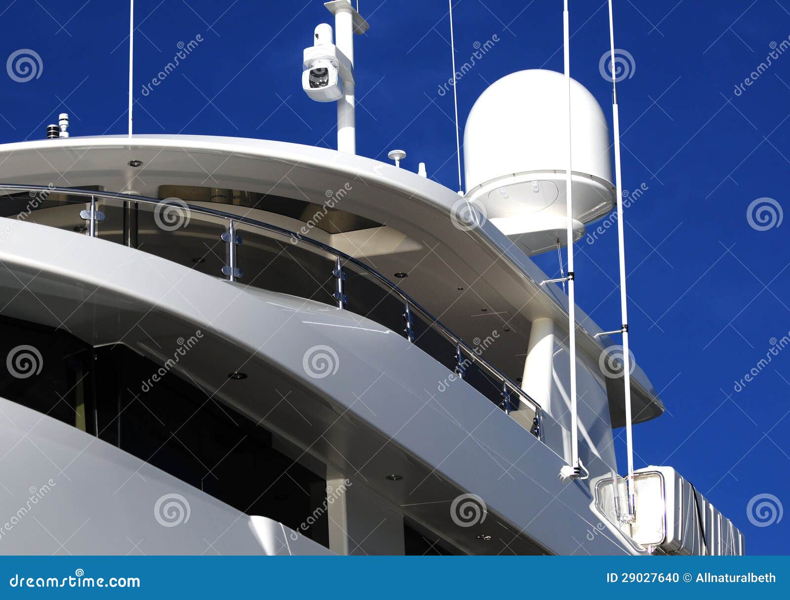 Radar and Night Vision Camera on Yacht Stock Photo - Image of nautical ...