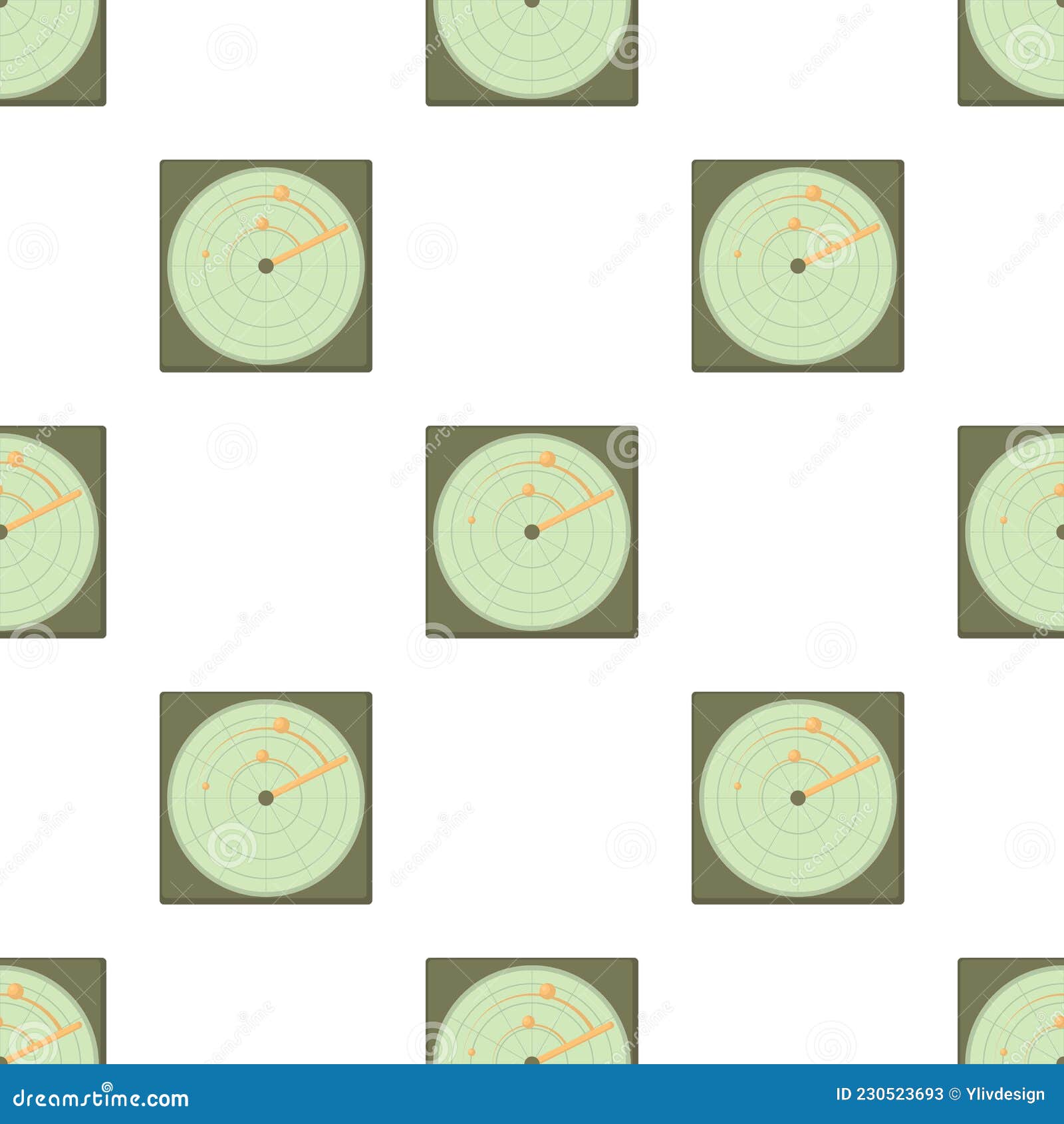 Radar Pattern Seamless Vector Stock Vector - Illustration of military ...