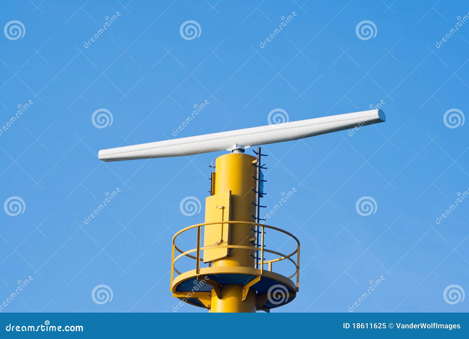 Radar post stock image. Image of iron, coast, ship, nautical - 18611625