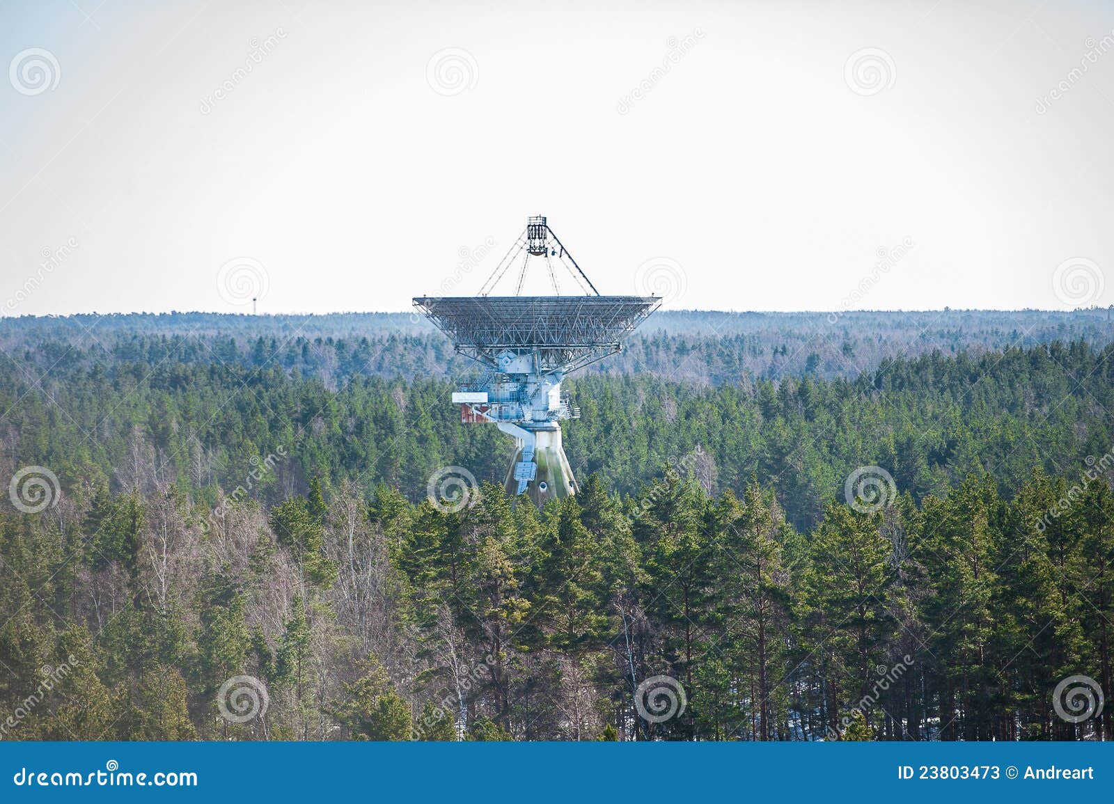 Radar or Satellite in Forest Stock Image - Image of electronic, outside ...