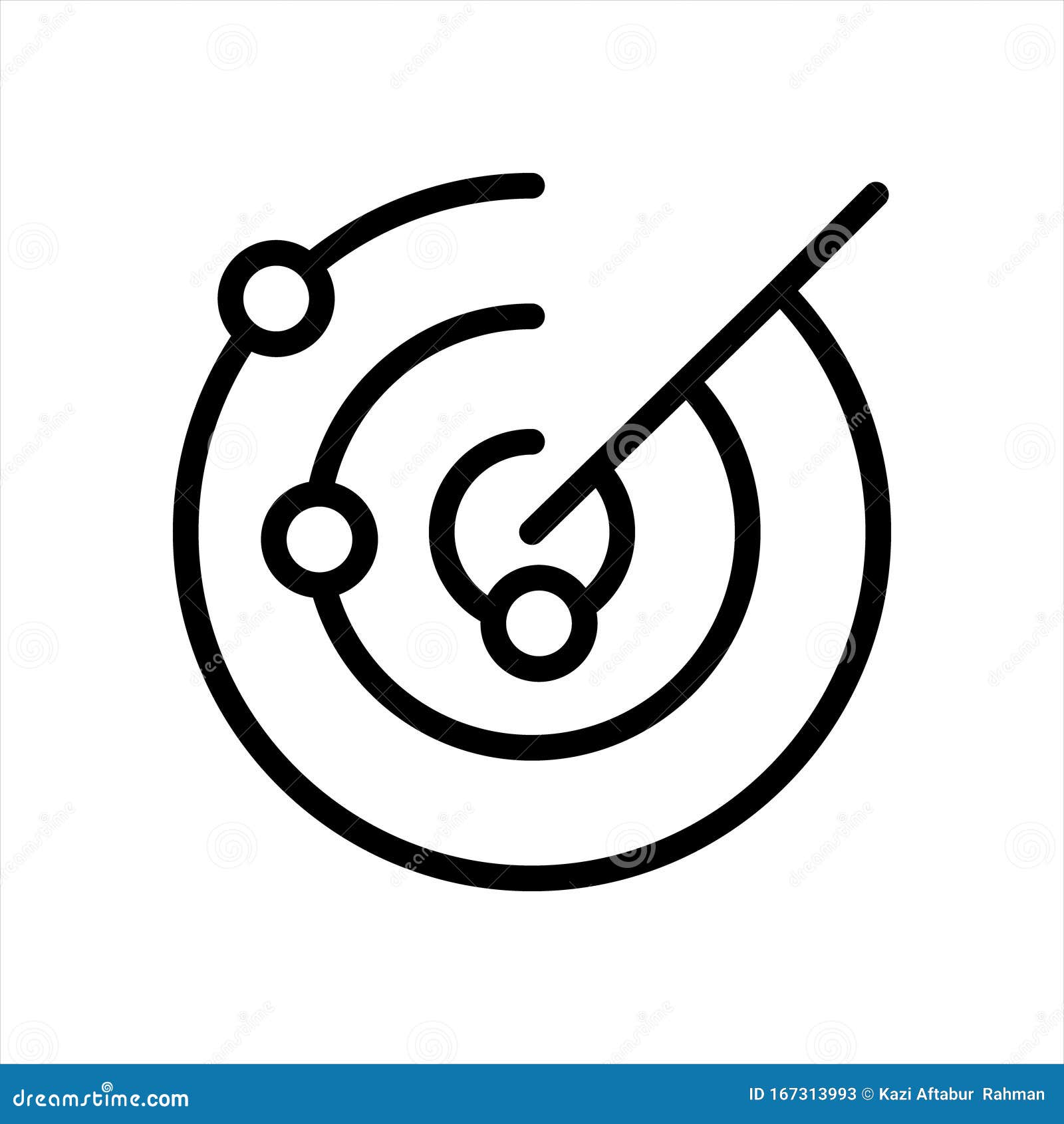 Radar Scan Icon Symbol Illustration Design Stock Vector - Illustration ...