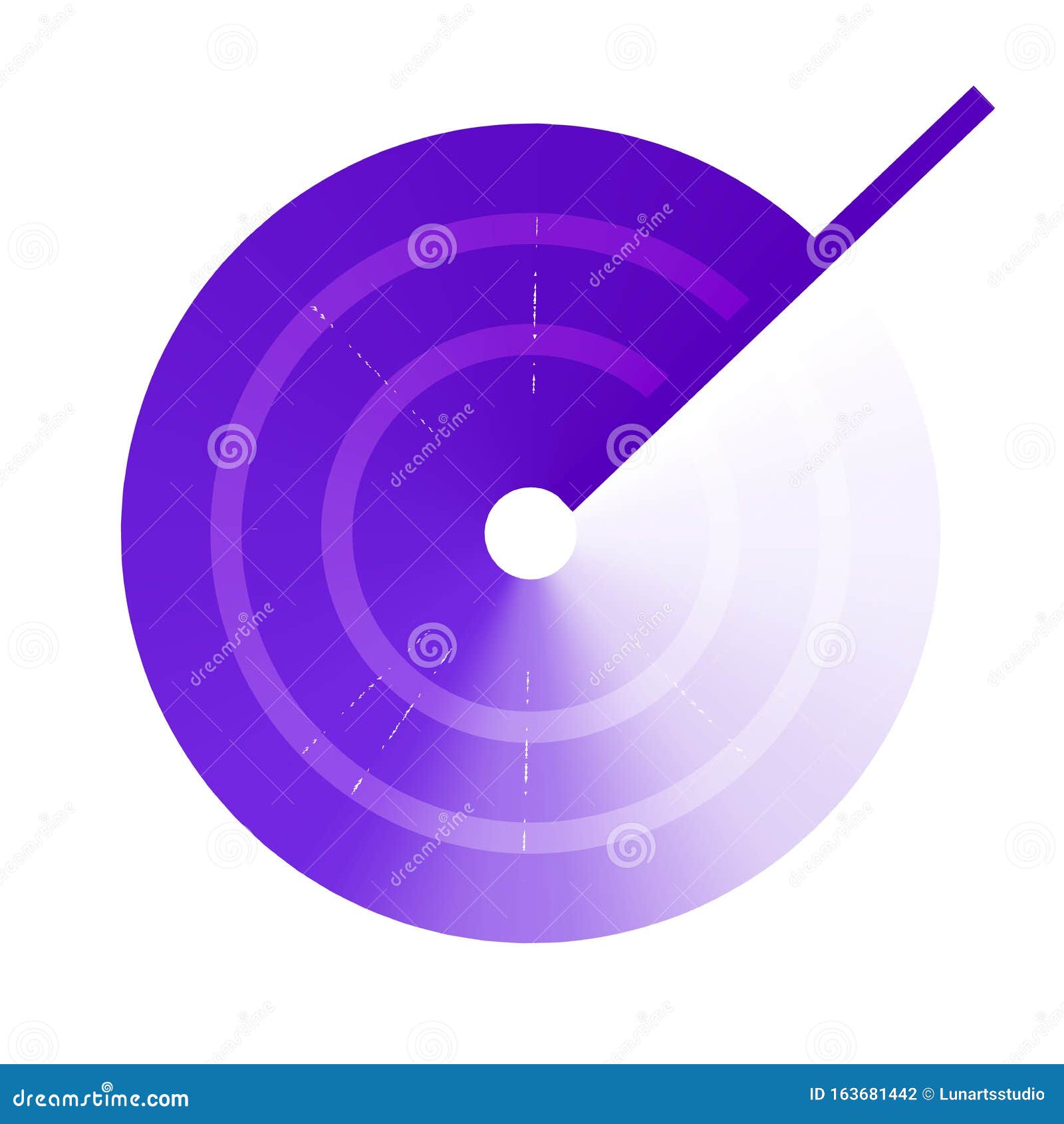 Radar Scan Concept Abstract Technology Background Vector Illustration ...