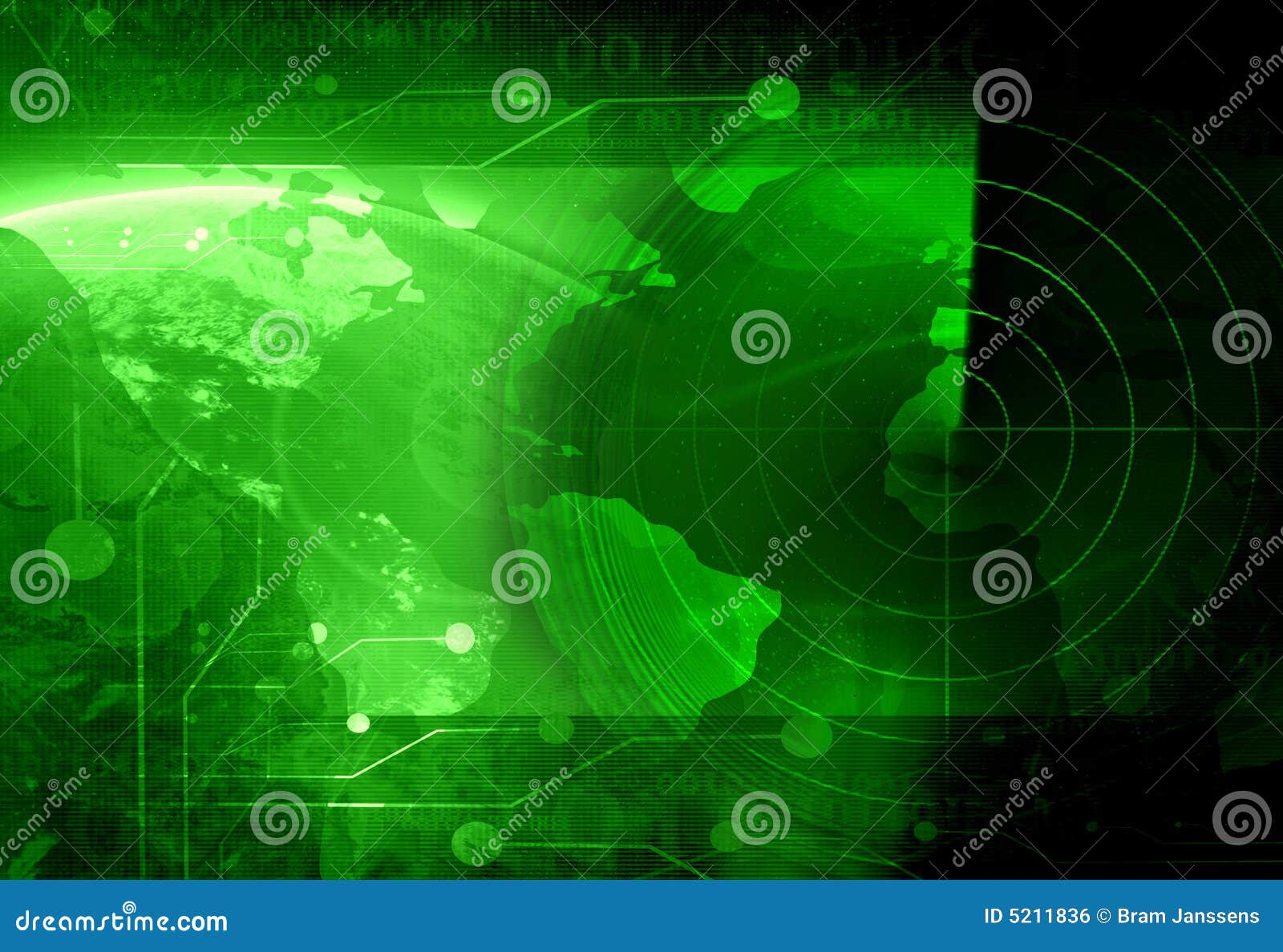 Radar Screen Background Animation With Scanning Movement, Seamless Loop ...