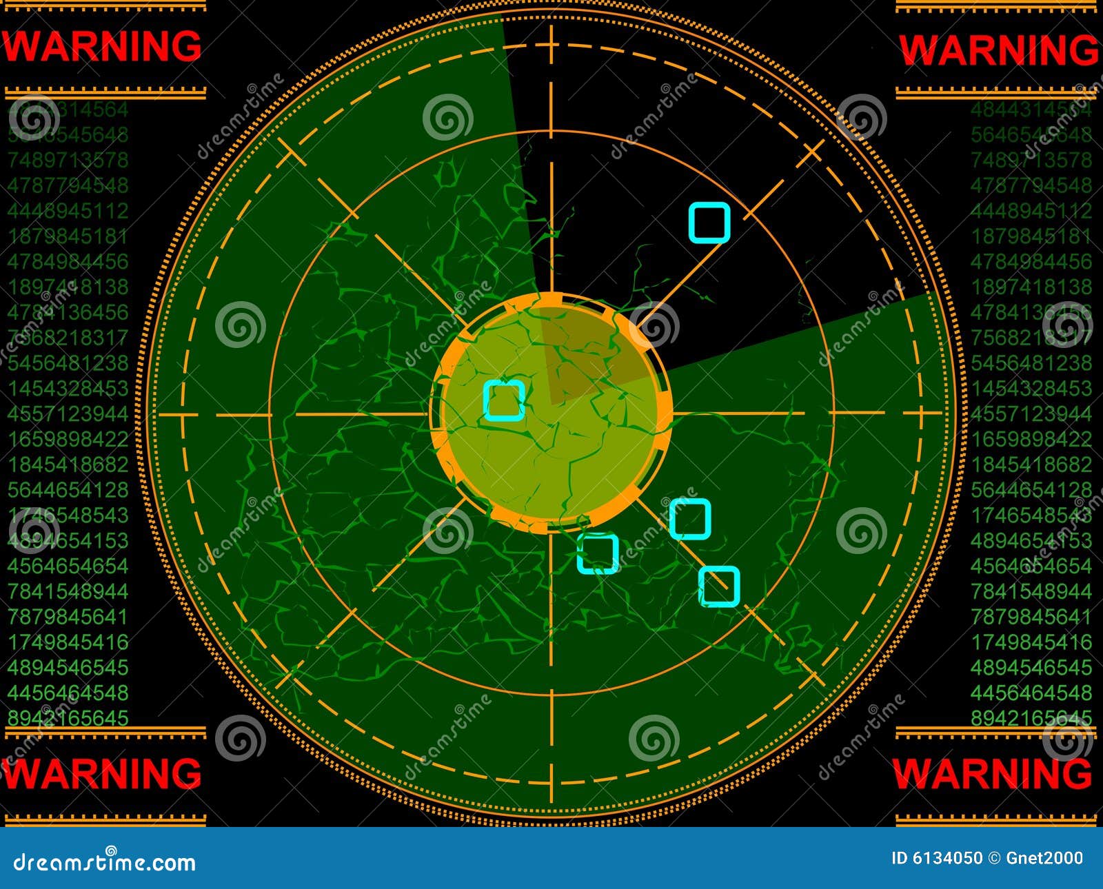 Radar Screen Stock Photo - Image: 6134050