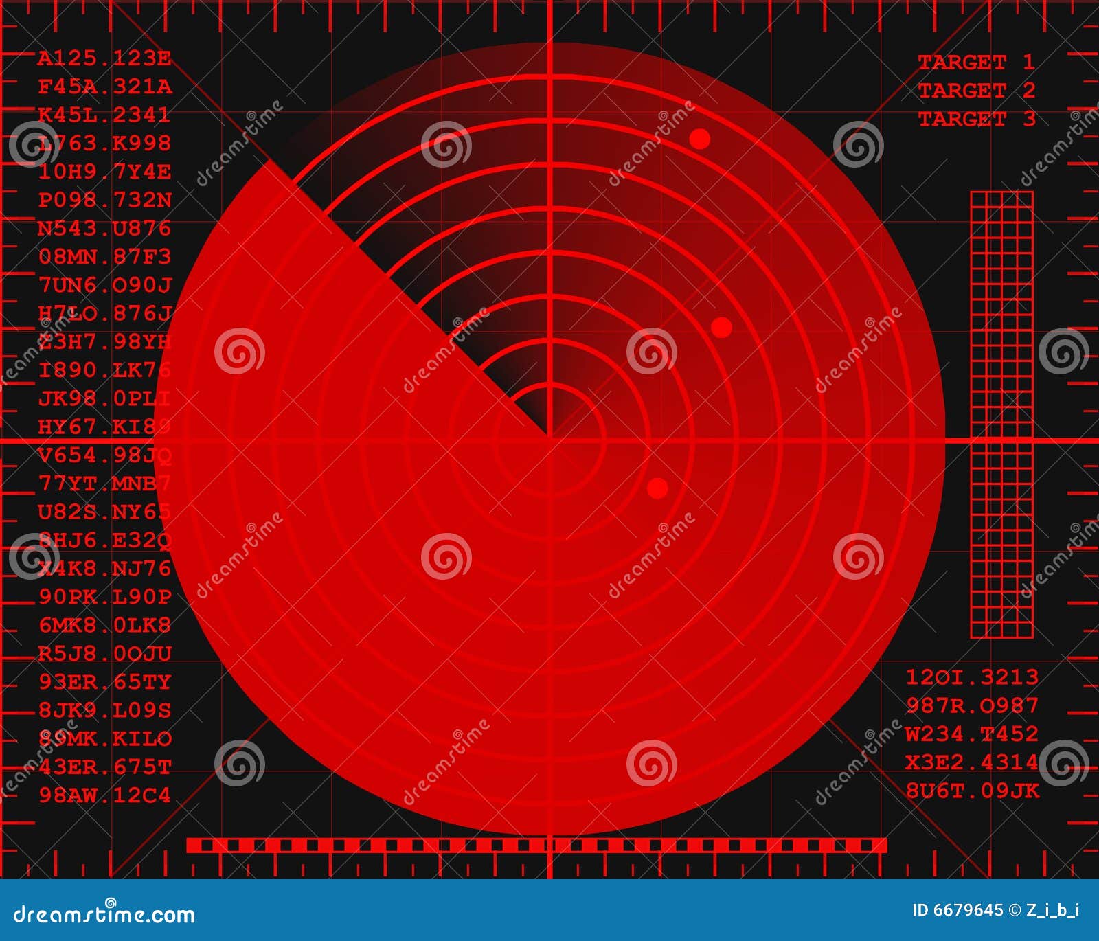 Radar screen stock illustration. Illustration of sonar - 6679645