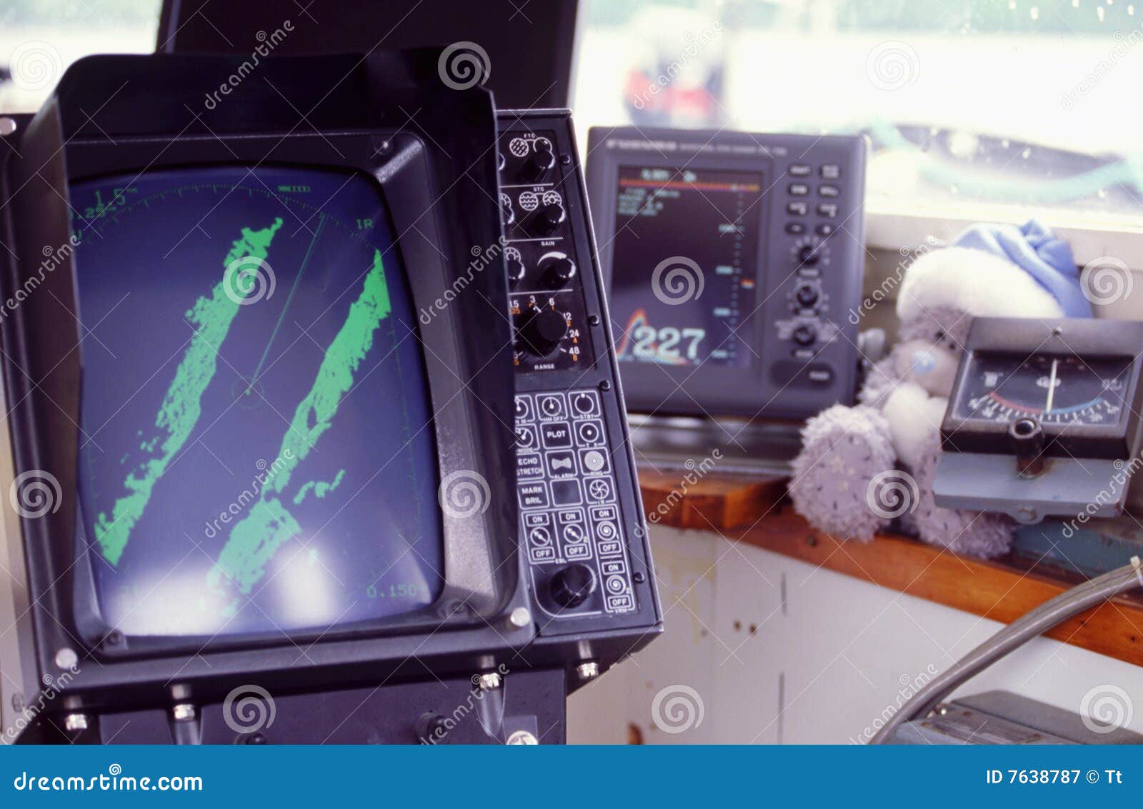 Radar screen stock image. Image of electronics, monitor - 7638787