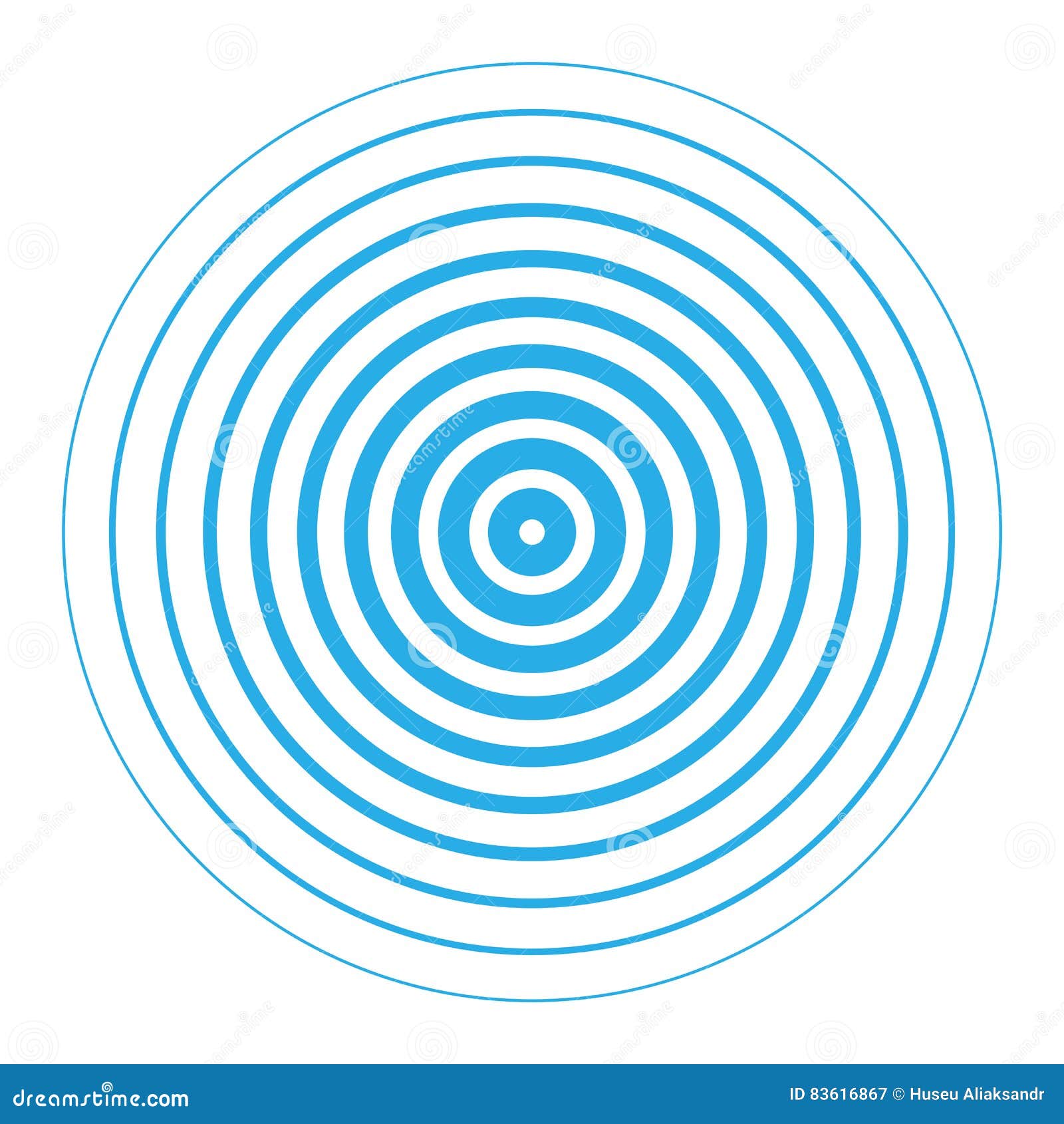 Concentric Circle Elements. Vector Illustration For Sound ... Concentric Circle Elements. Vector Illustration For Sound ...
