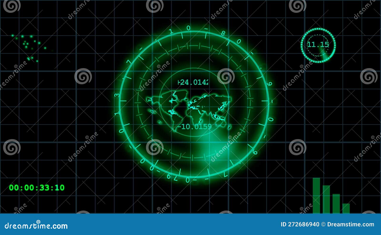 Radar Screen Digital Mapping System Abstract Background Stock ...