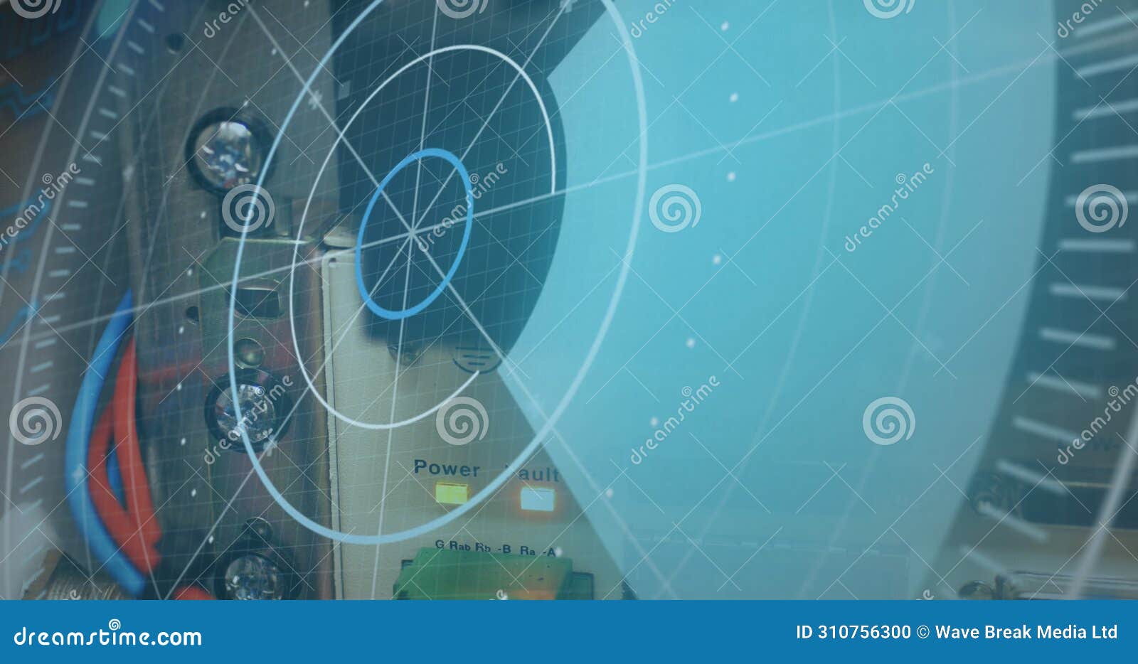 A Radar Screen Displays Tracking Information, with Copy Space Stock ...