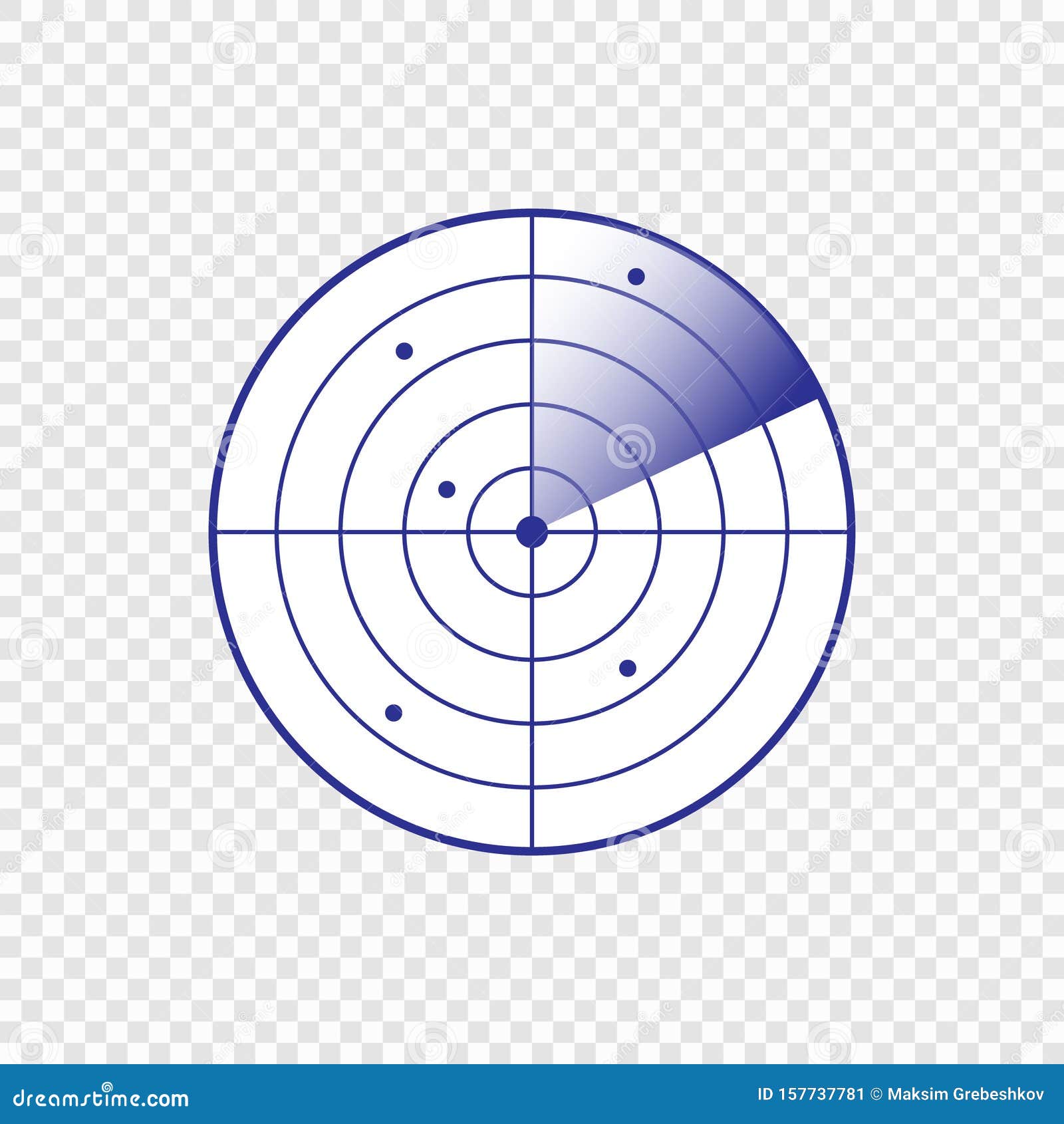 Radar screen icon stock illustration. Illustration of white - 157737781