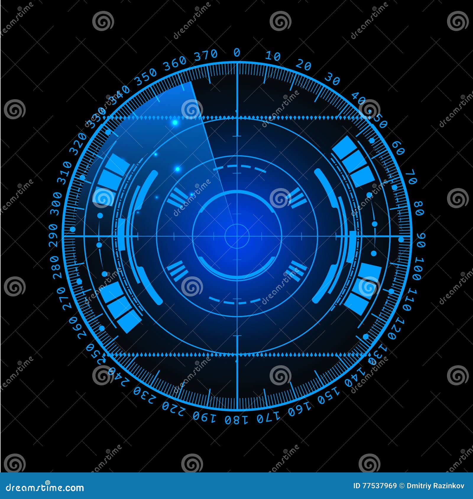 Radar Screen. Illustration for Your Design. Technology Background ... Radar Screen. Illustration for Your Design. Technology Background ...