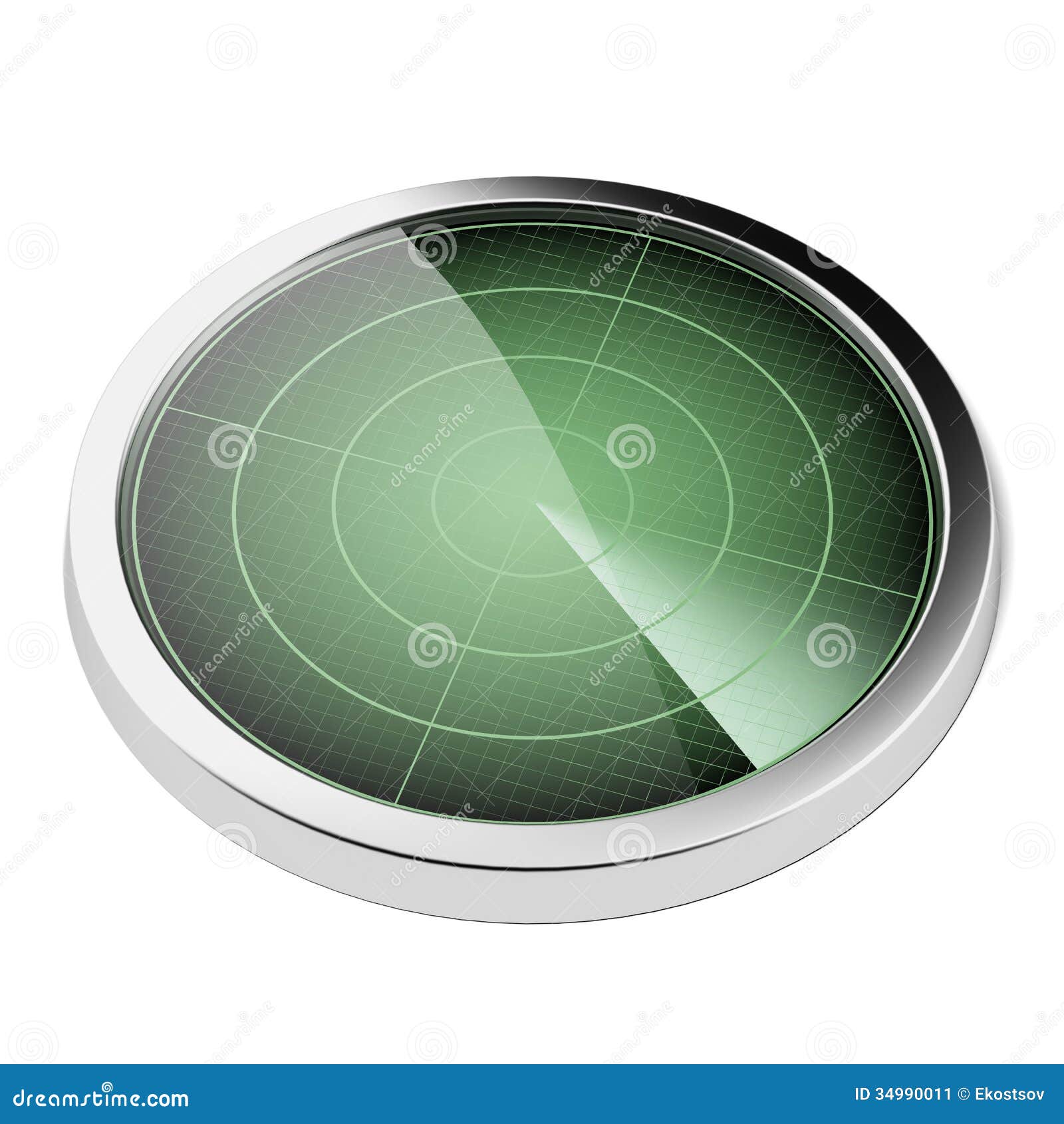 Radar Screen Stock Image - Image: 34990011