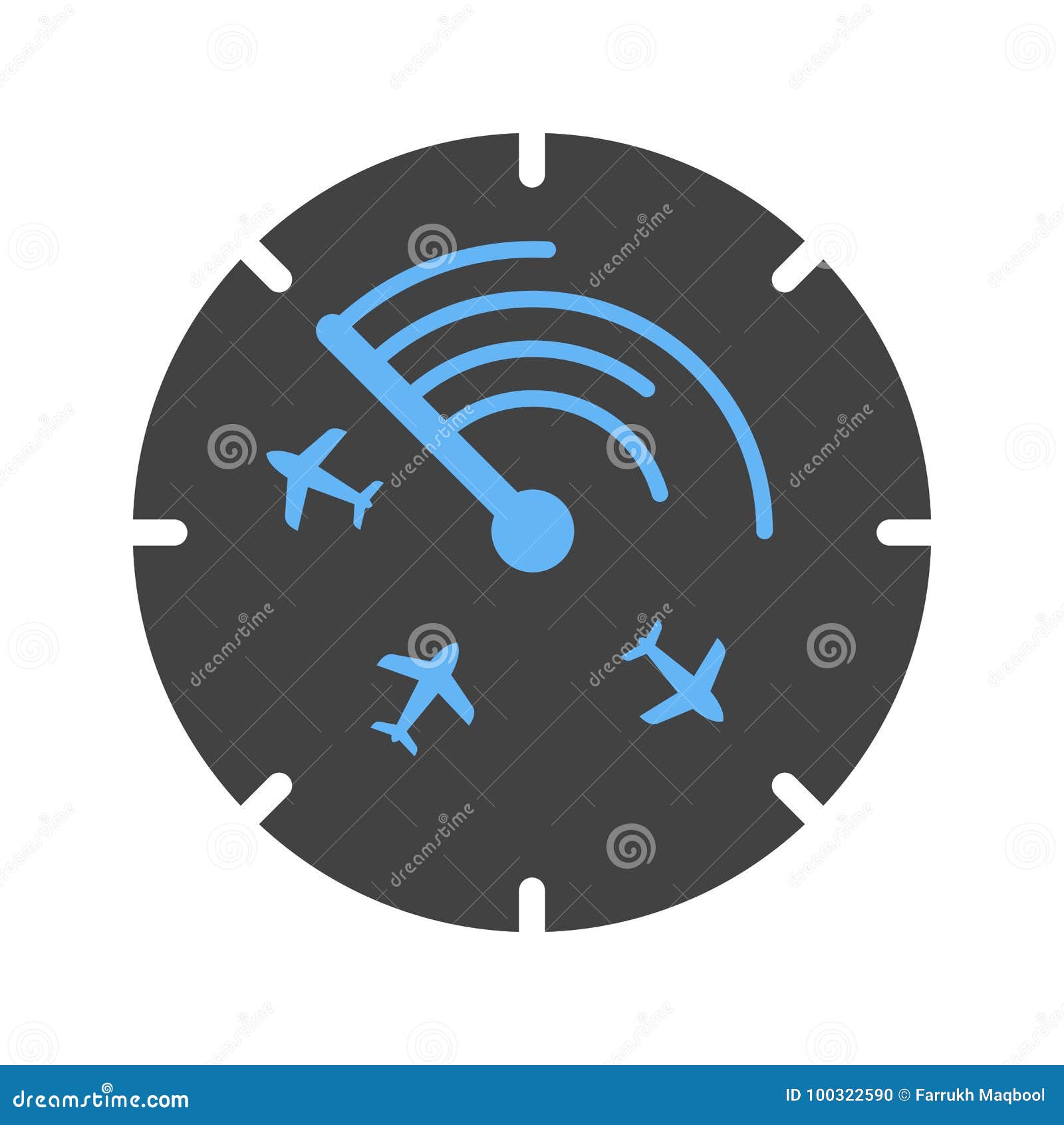 Radar Screen stock vector. Illustration of green, flight - 100322590