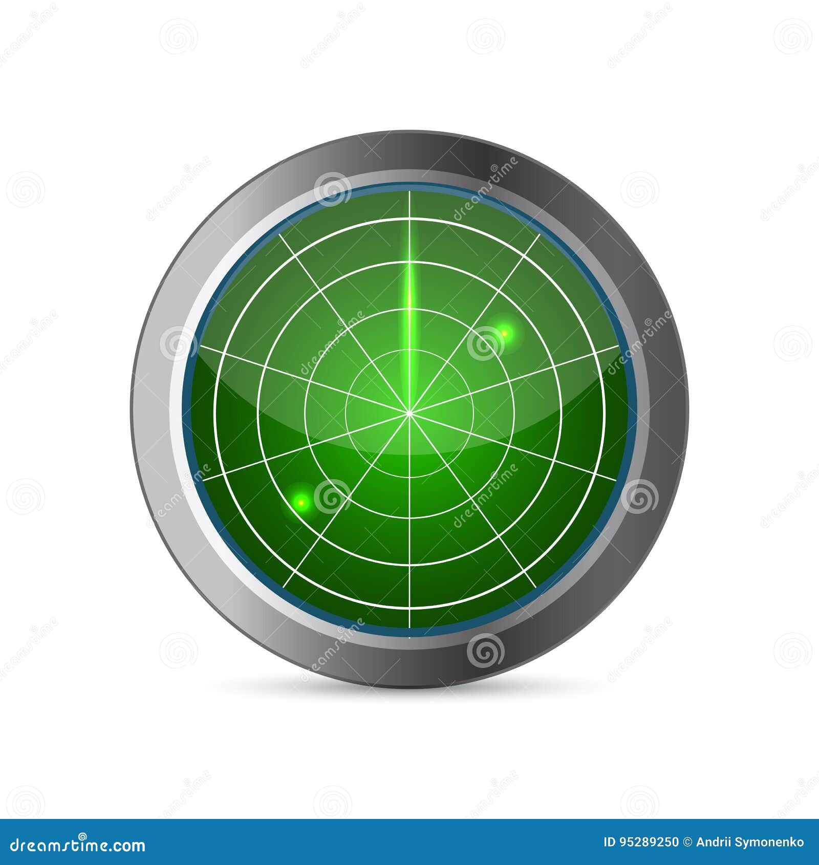 Radar Screen Vector. Vector Illustration Stock Vector - Illustration of ...