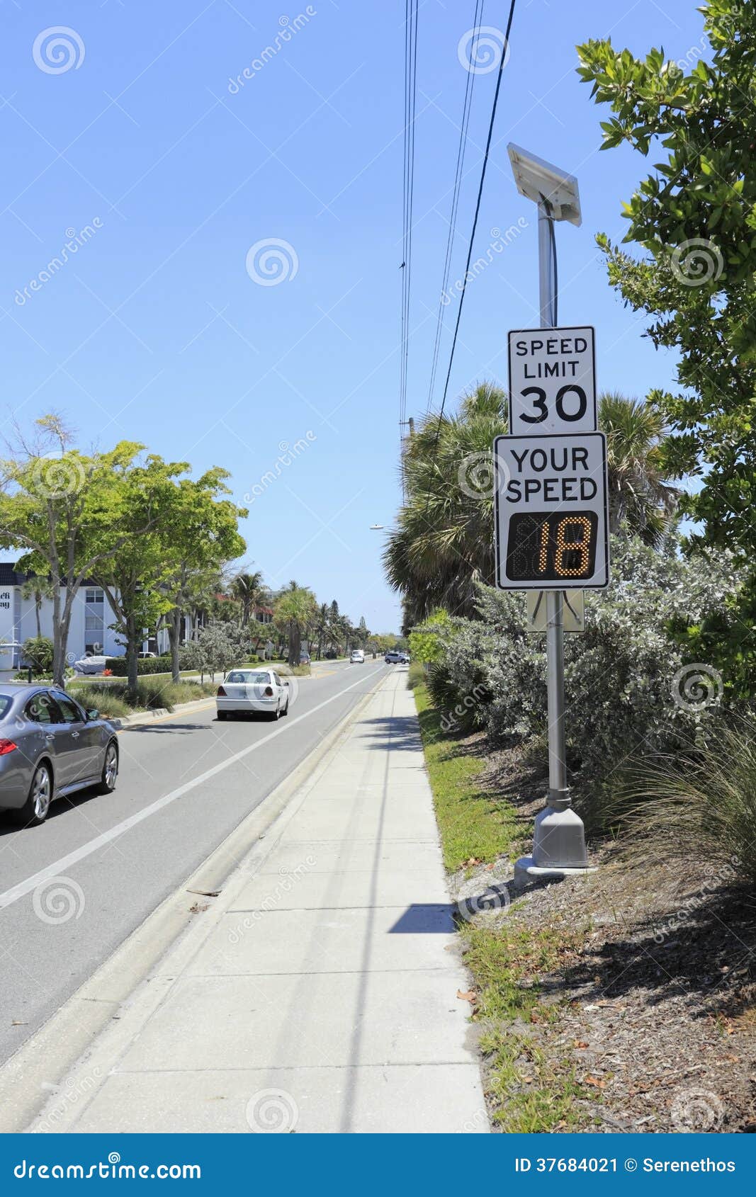 Radar Speed Display Sign editorial photo. Image of automobile - 37684021