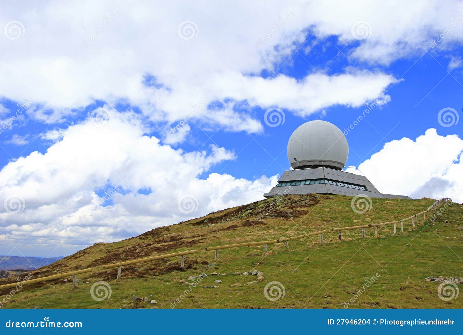 Radar Station for Air Navigation Stock Photo - Image of contrast ...