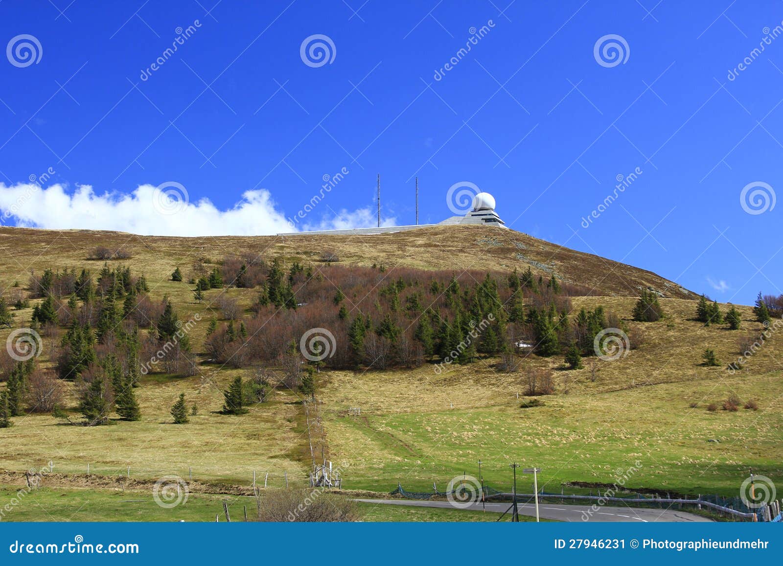 Radar Station for Air Navigation Stock Image - Image of dome, modern ...