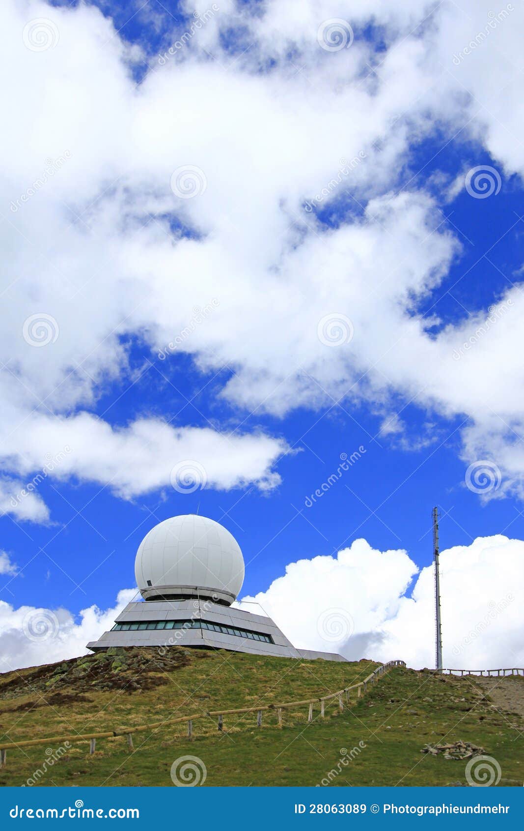 Radar Station for Air Navigation Stock Image - Image of engineering ...