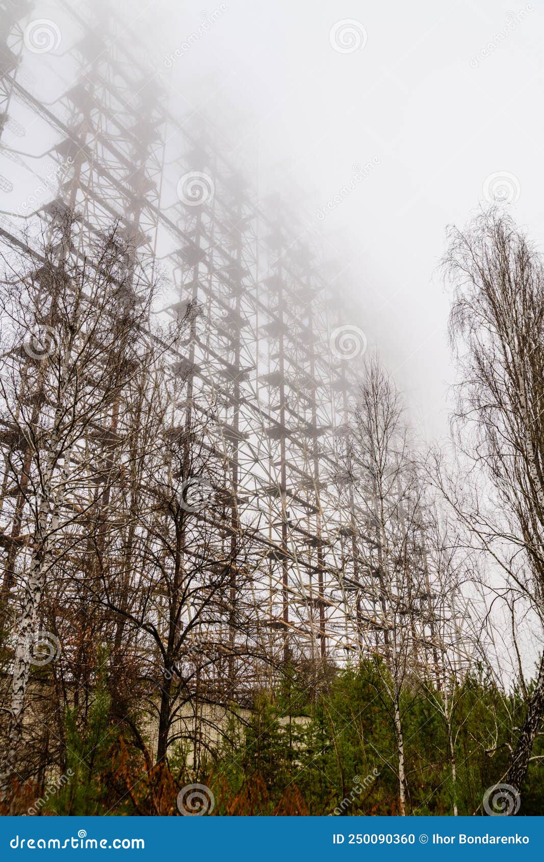 Radar System Duga at the Chernobyl Exclusion Zone, Ukraine. Abandoned ...