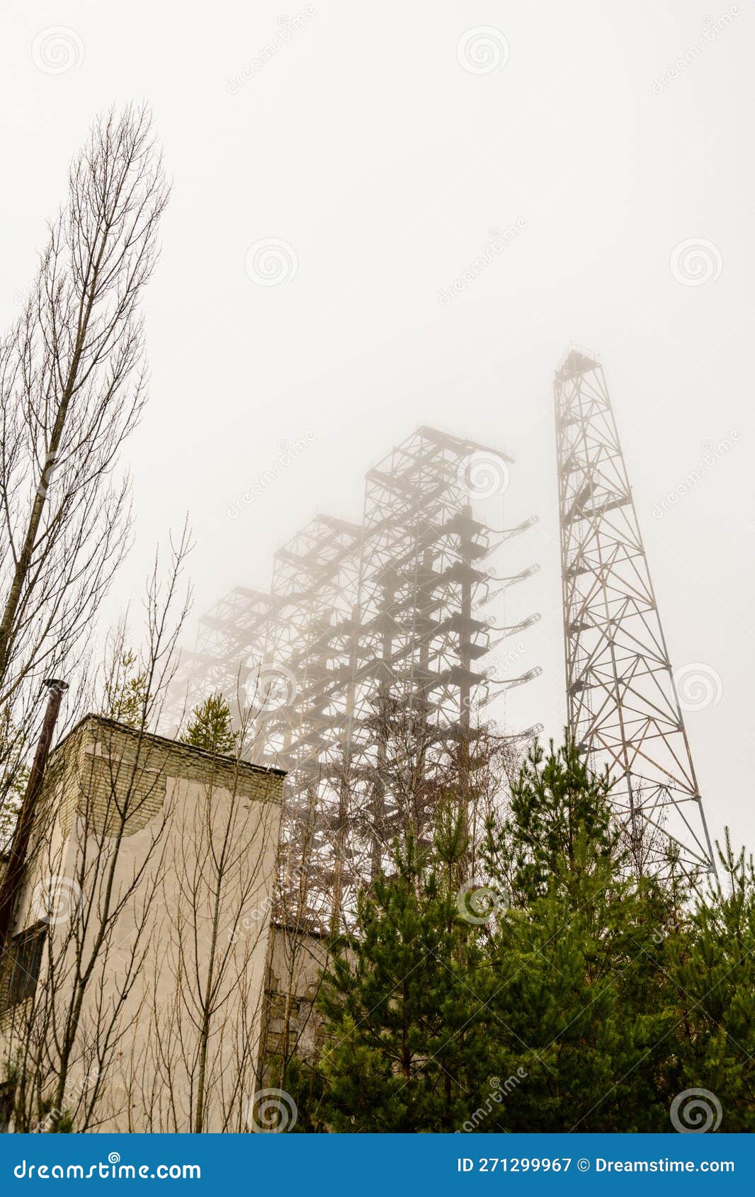Radar System Duga at the Chernobyl Exclusion Zone, Ukraine. Abandoned ...